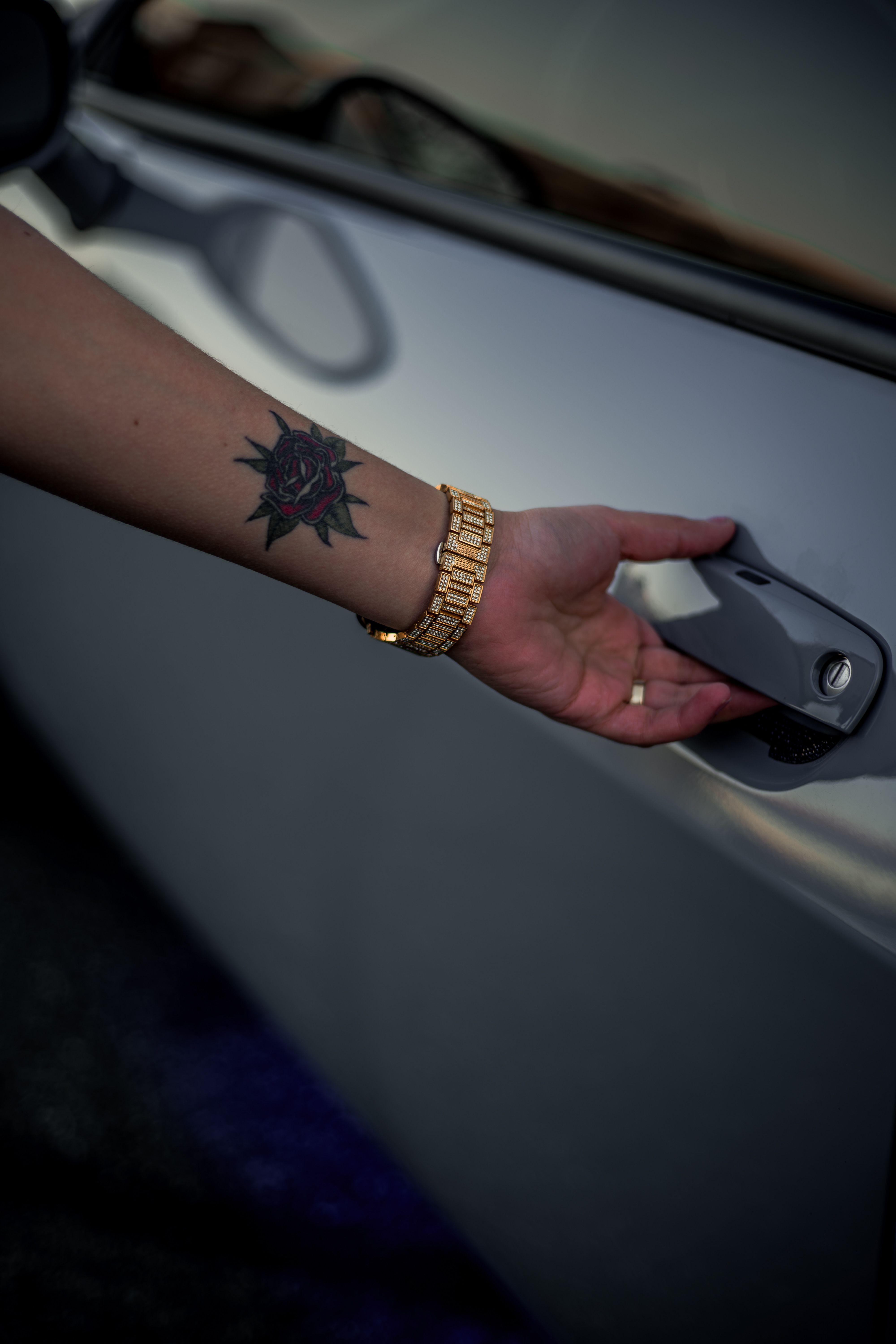 Hand Grabbing Car Door Handle · Free Stock Photo