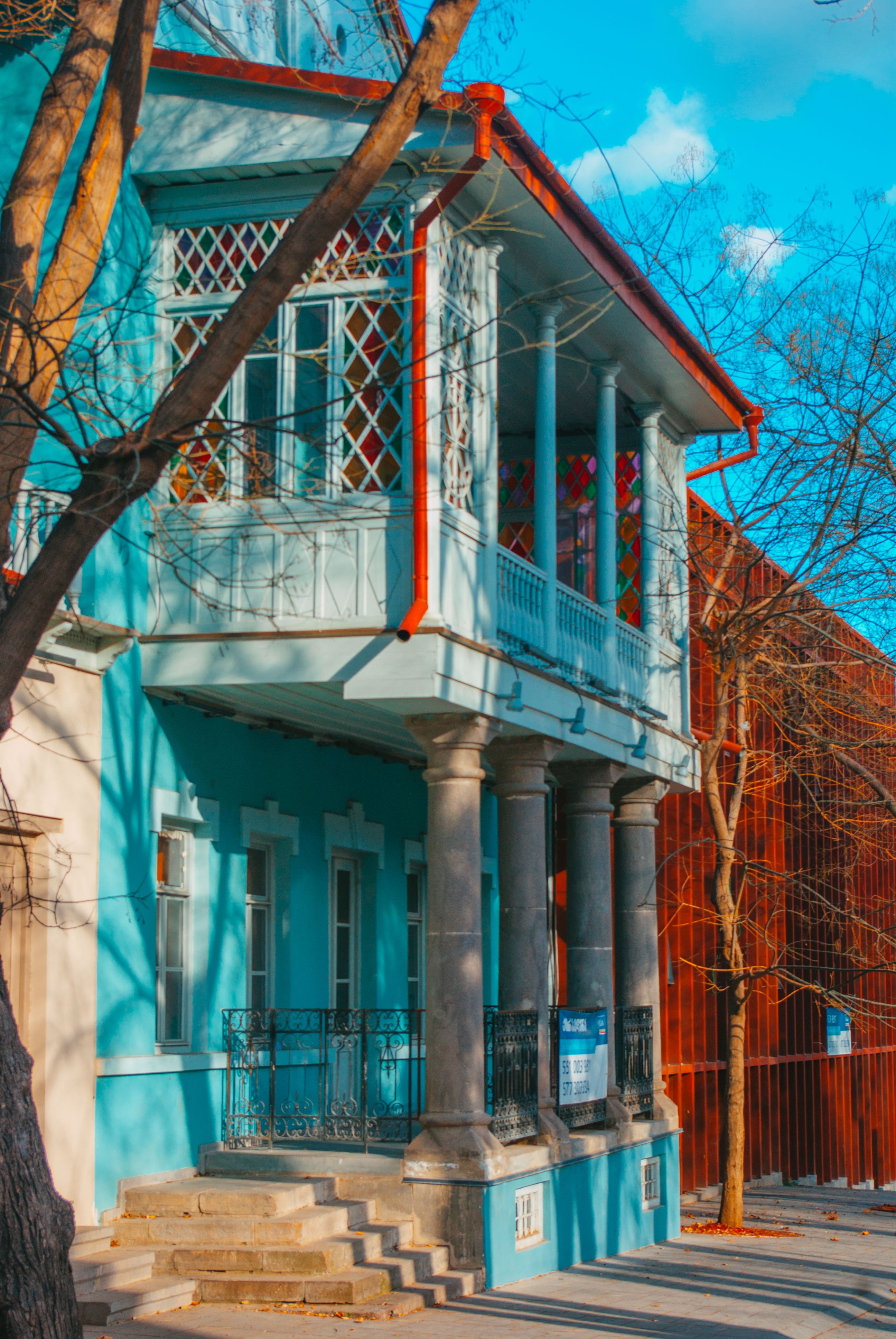 Wooden Blue House · Free Stock Photo