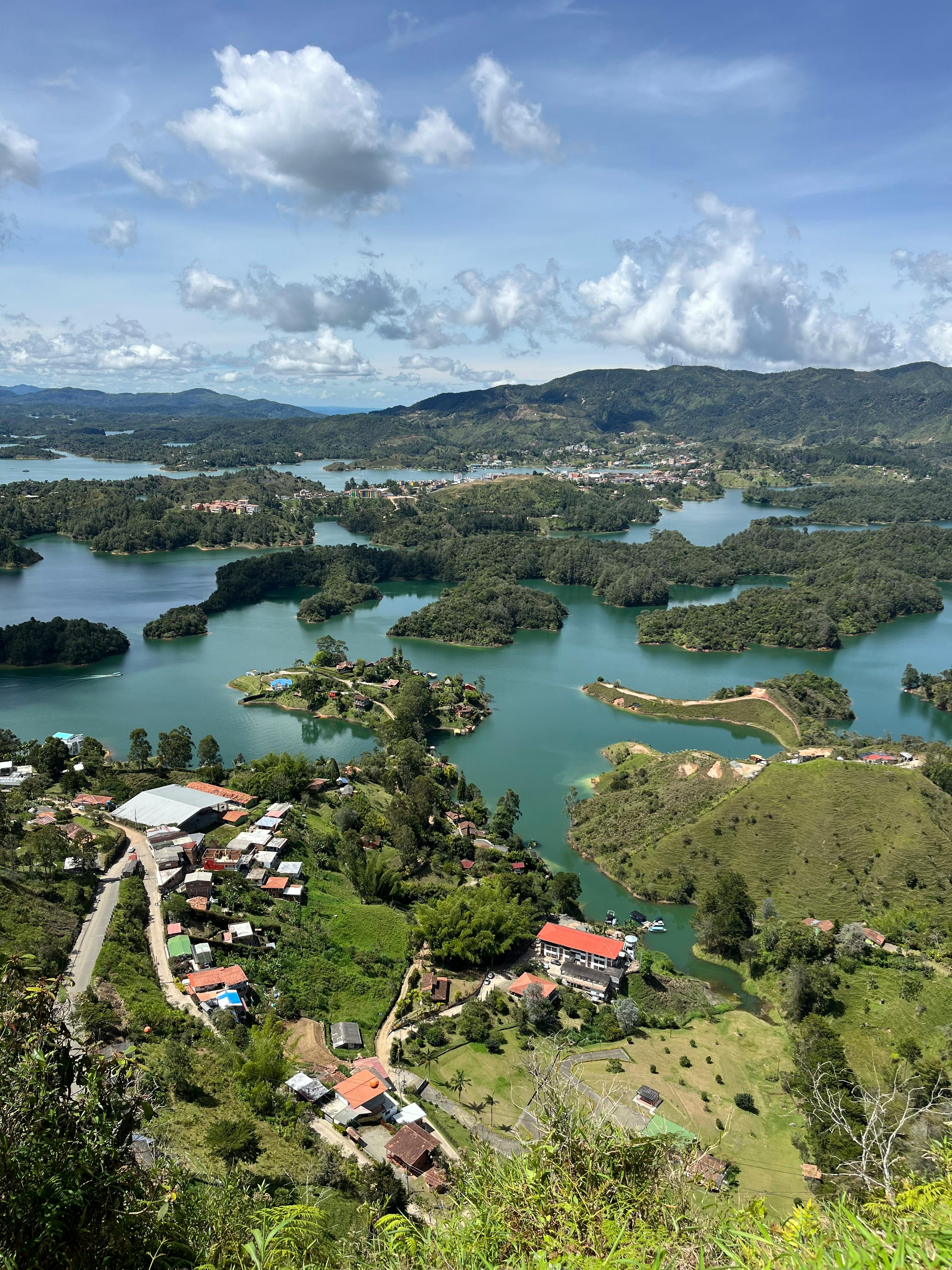 Aerial Photography of Embalse Peñol-Guatapé in Colombia · Free Stock Photo