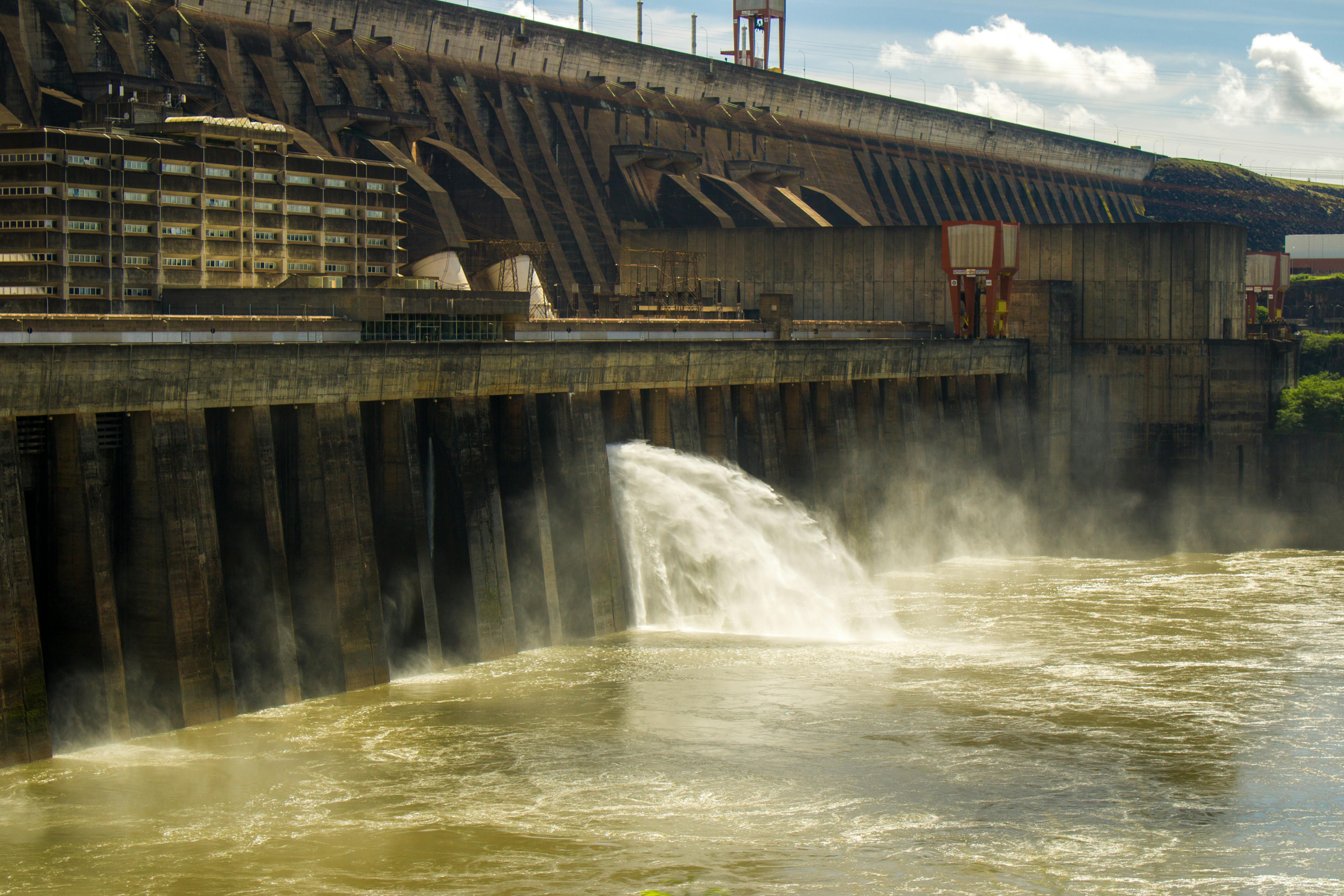 Dam on River, Itaipu Dam, Parana, Paraguay · Free Stock Photo