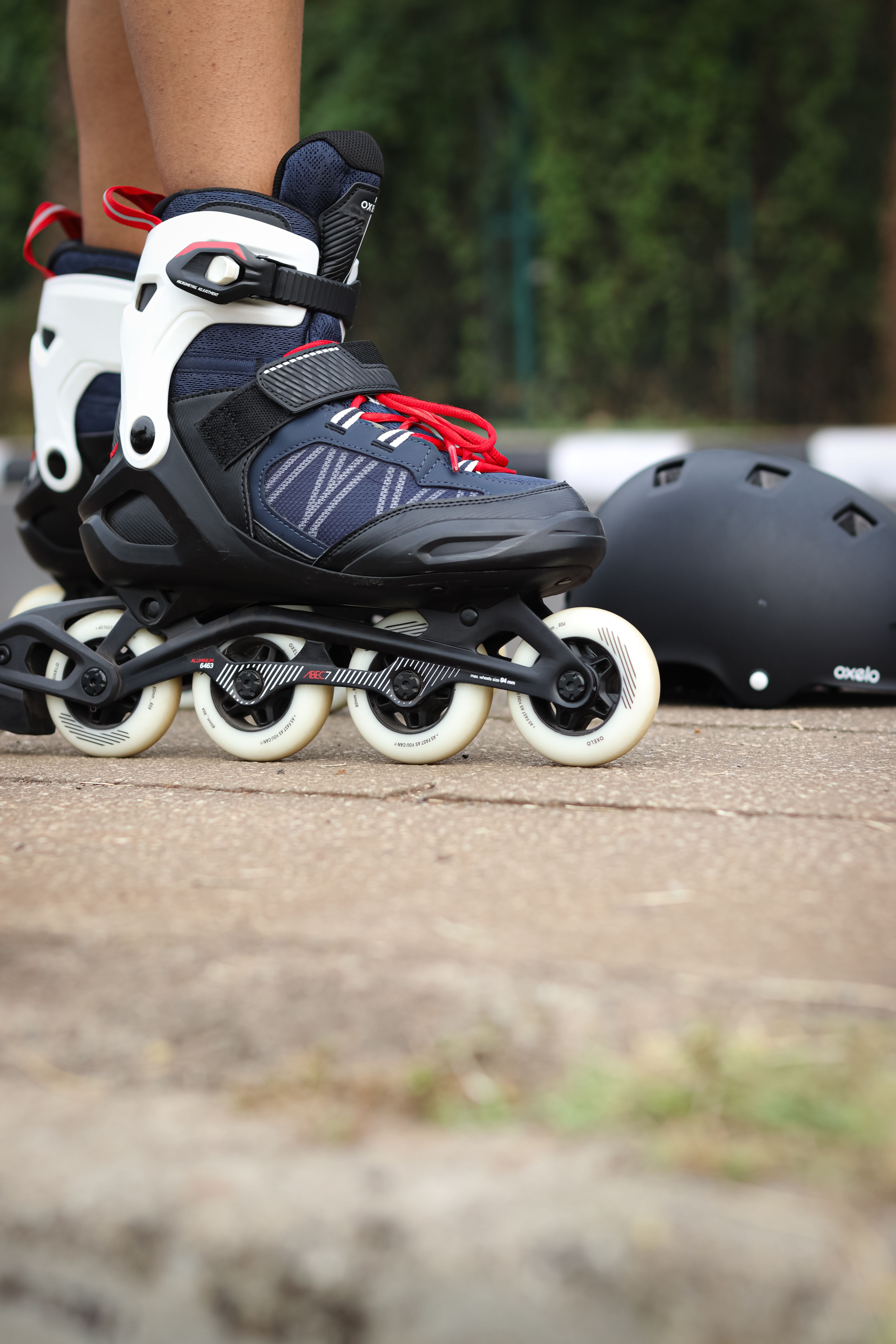 Child Standing in Rollerblades · Free Stock Photo