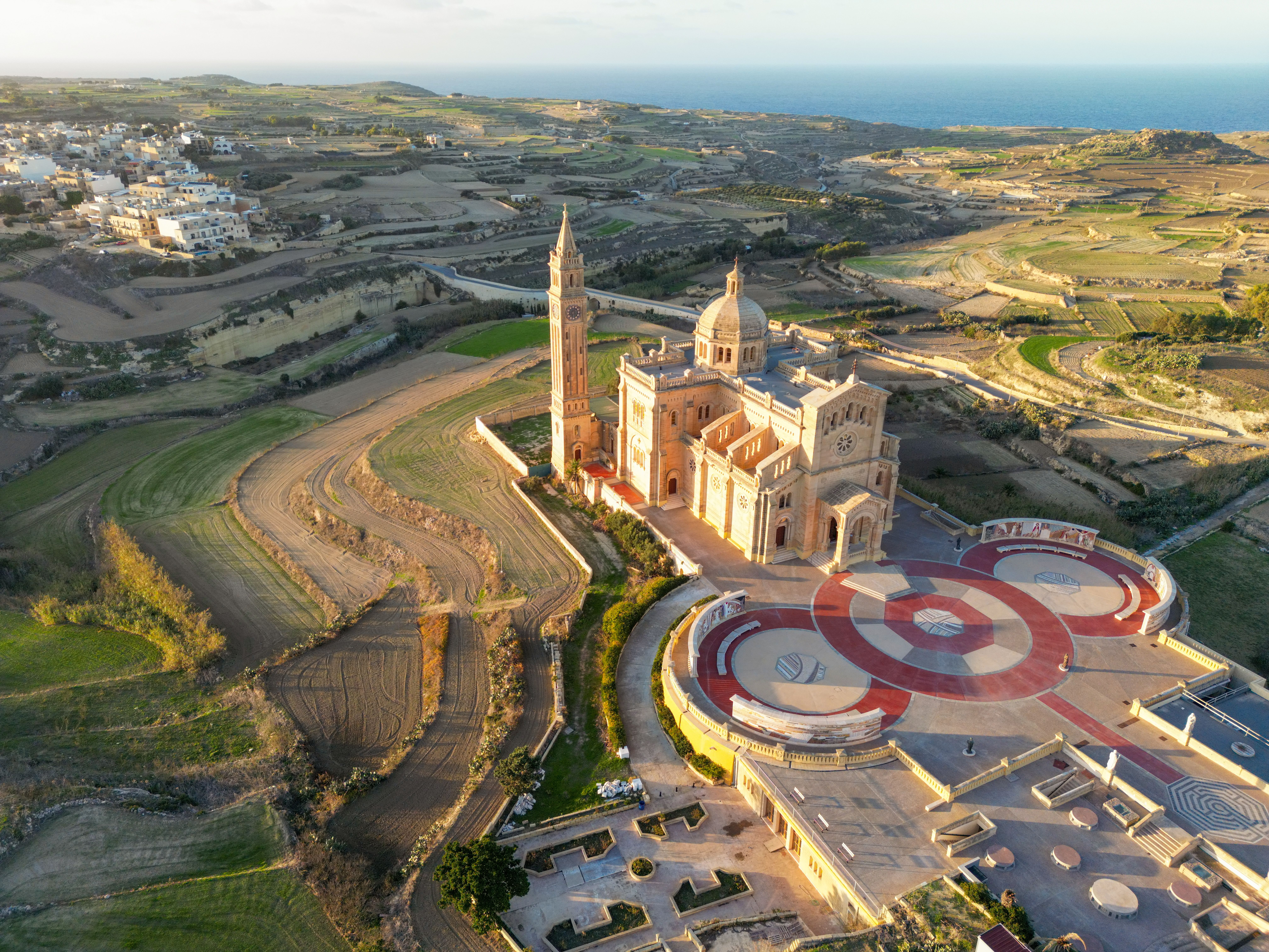 Majestic Cathedral Basilica Ta Pinu, Island of Gozo, Malta · Free Stock ...