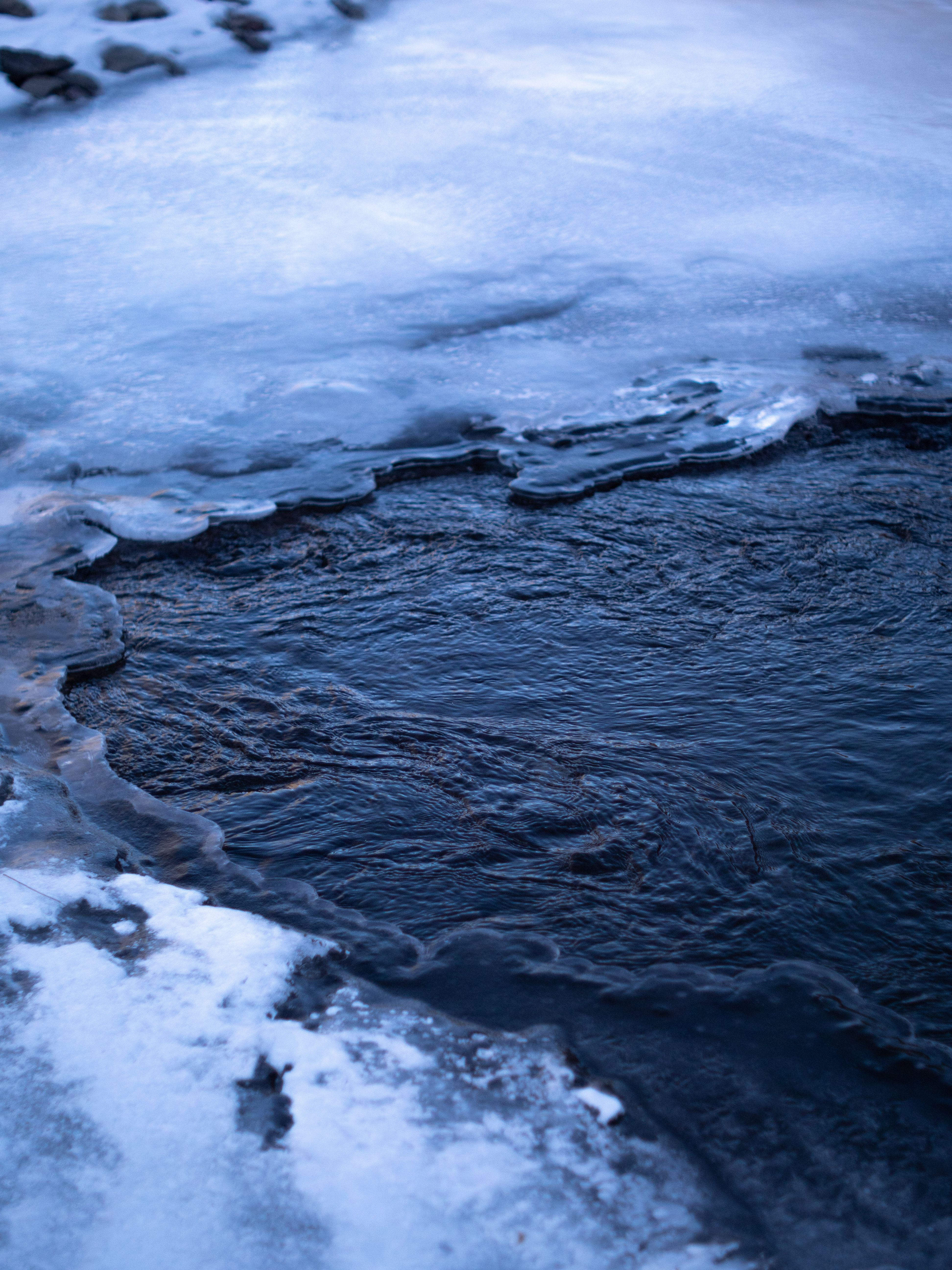 Close-up of Frozen Water · Free Stock Photo