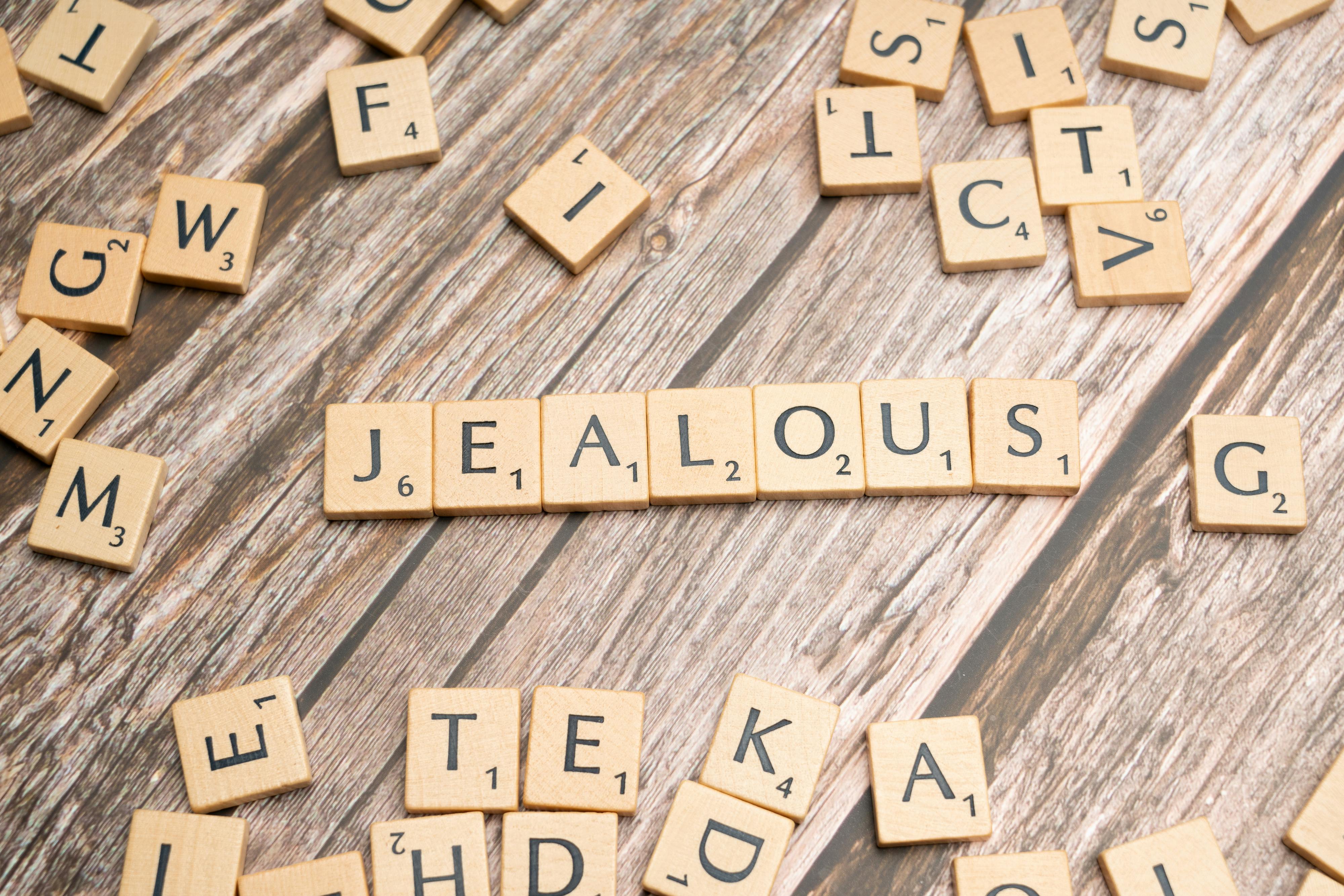 Jealous Text on Dice · Free Stock Photo