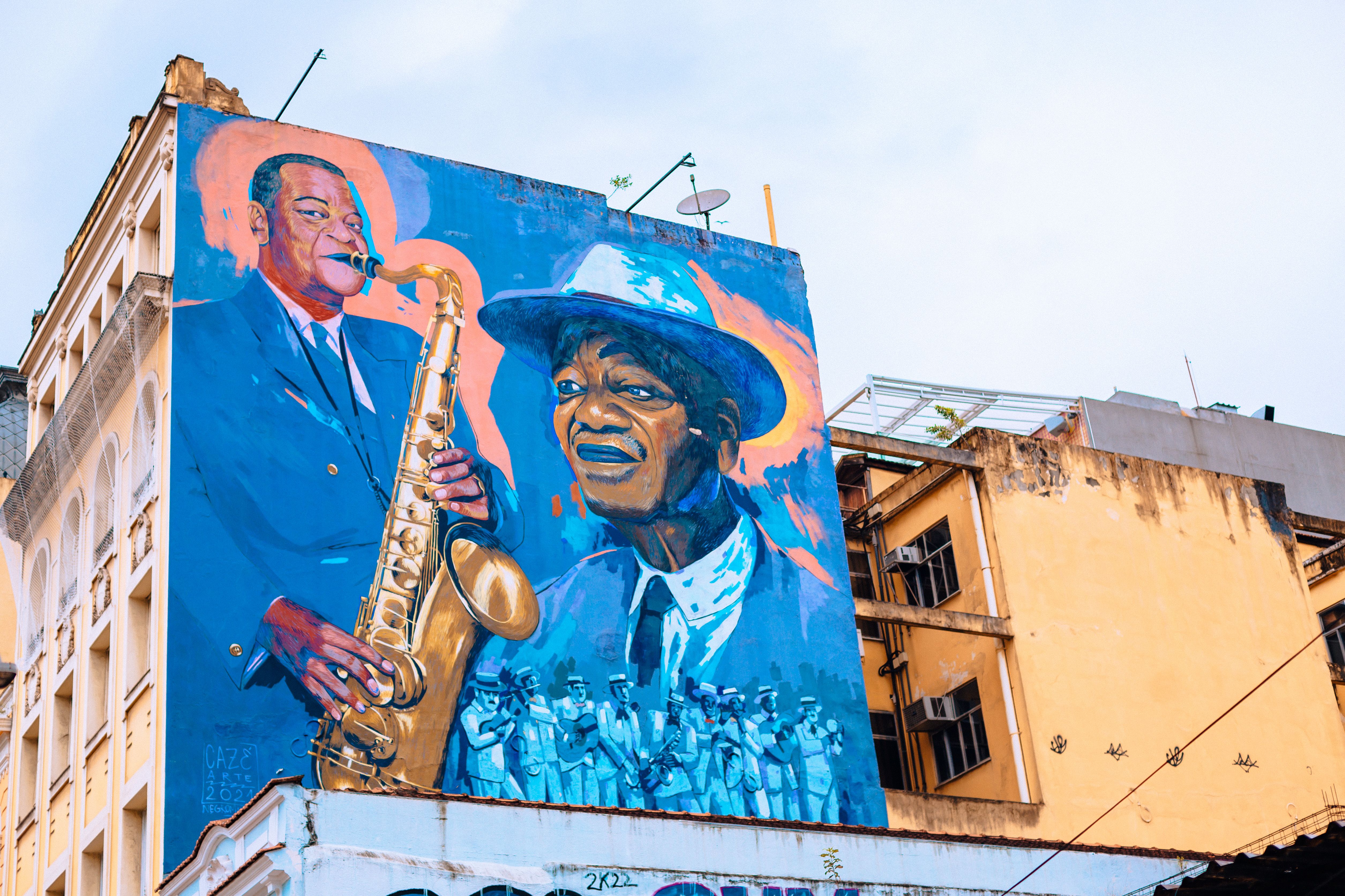 Mural of Musician in Rio de Janeiro, Brazil · Free Stock Photo