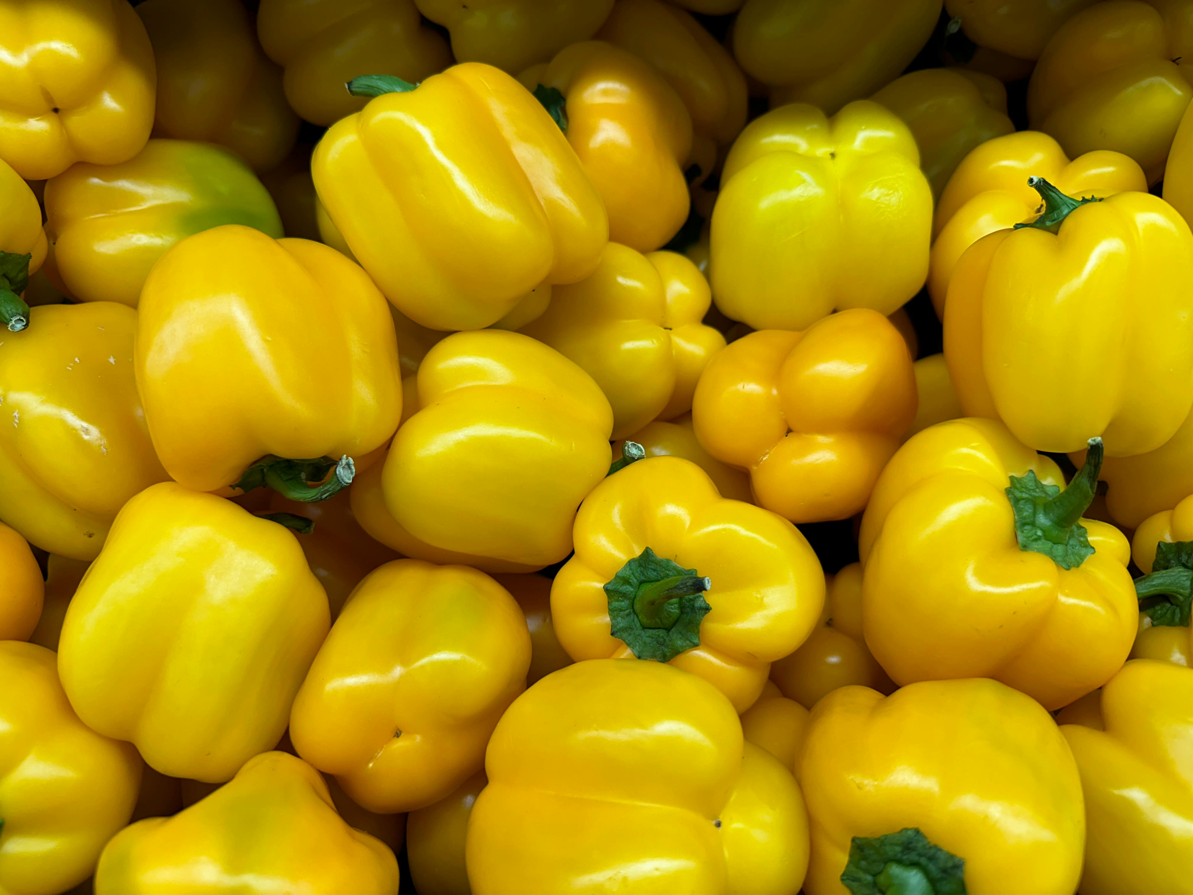 Close-up of Yellow Peppers · Free Stock Photo