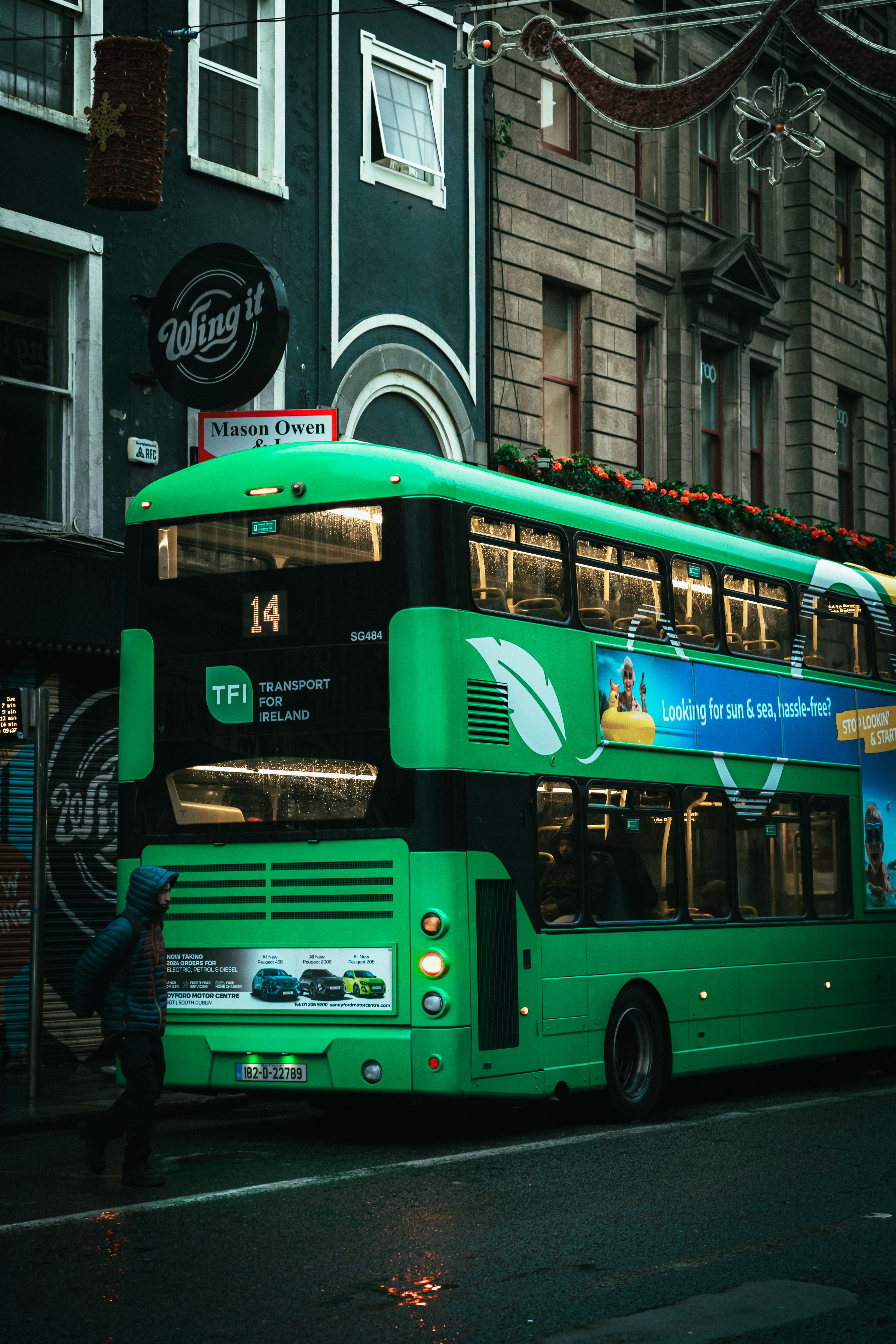 Double Decker on Street in Dublin · Free Stock Photo