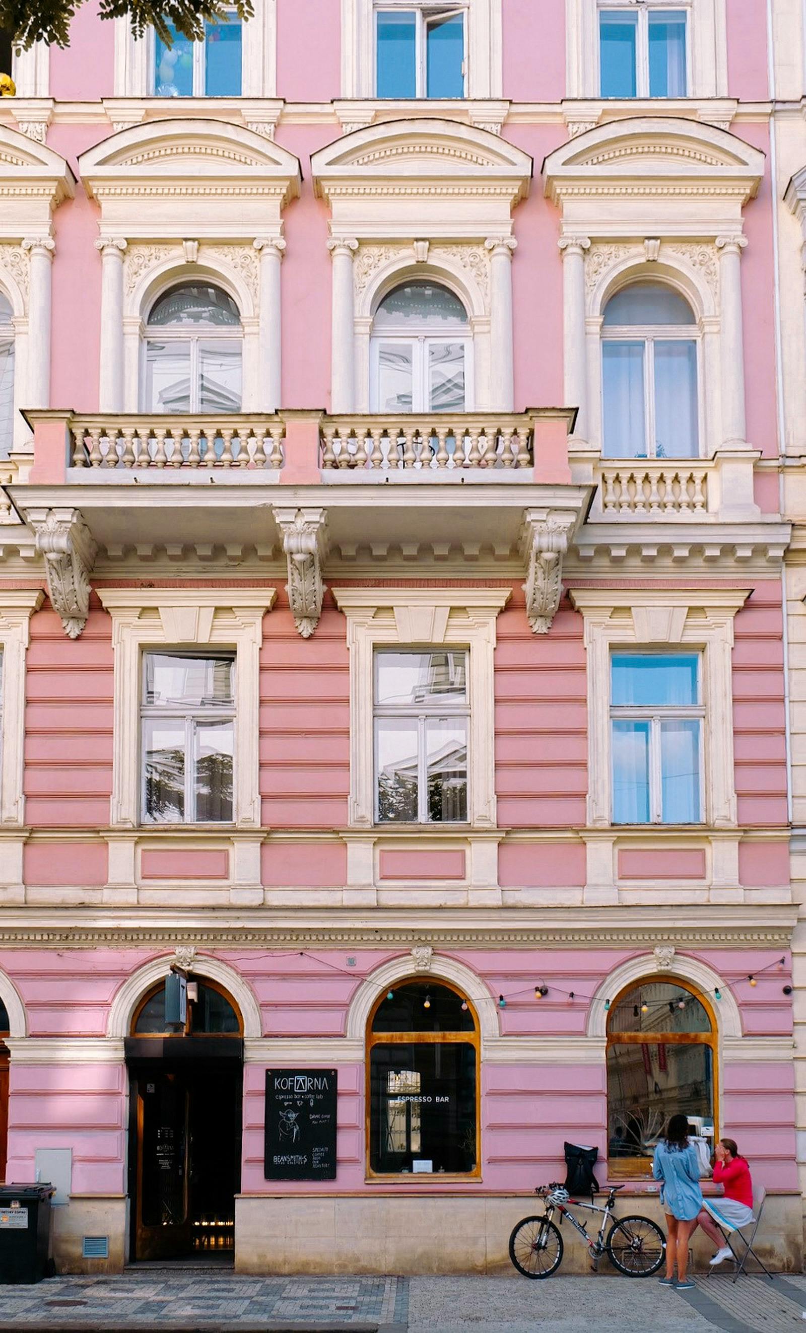 Pink Building Wall · Free Stock Photo