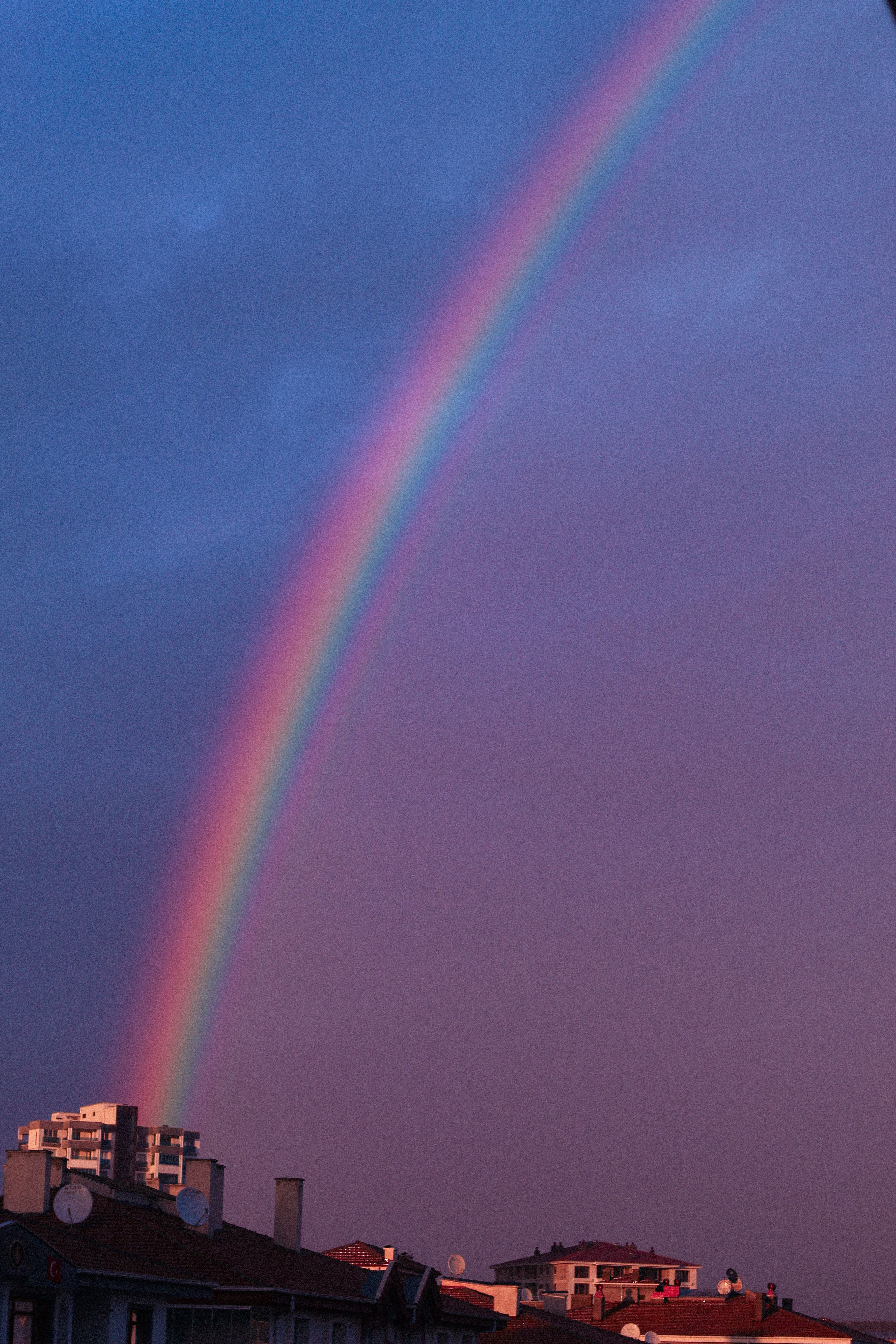 Rainbow on Sky at Dusk · Free Stock Photo