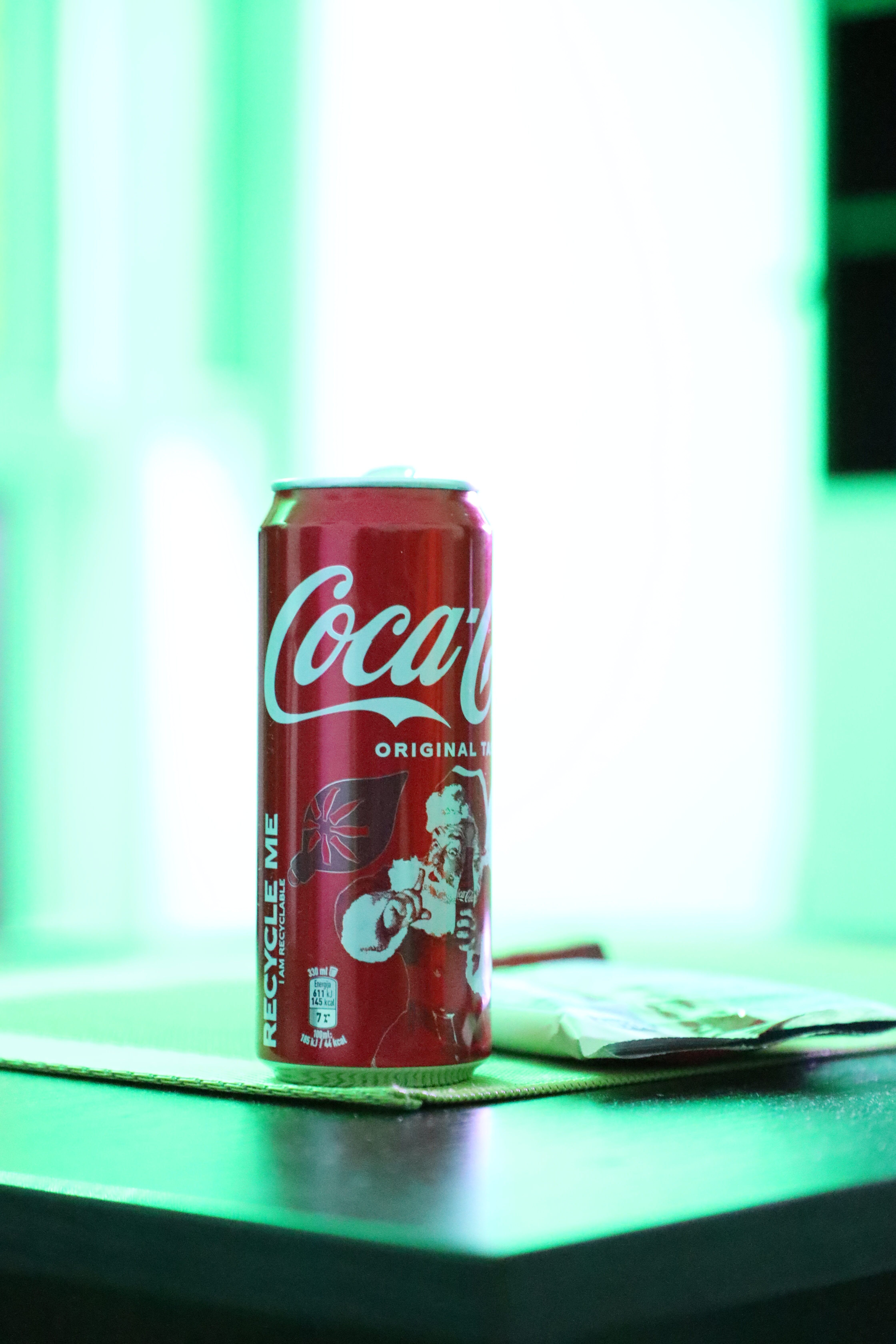 Coca Cola Can with Santa Claus · Free Stock Photo