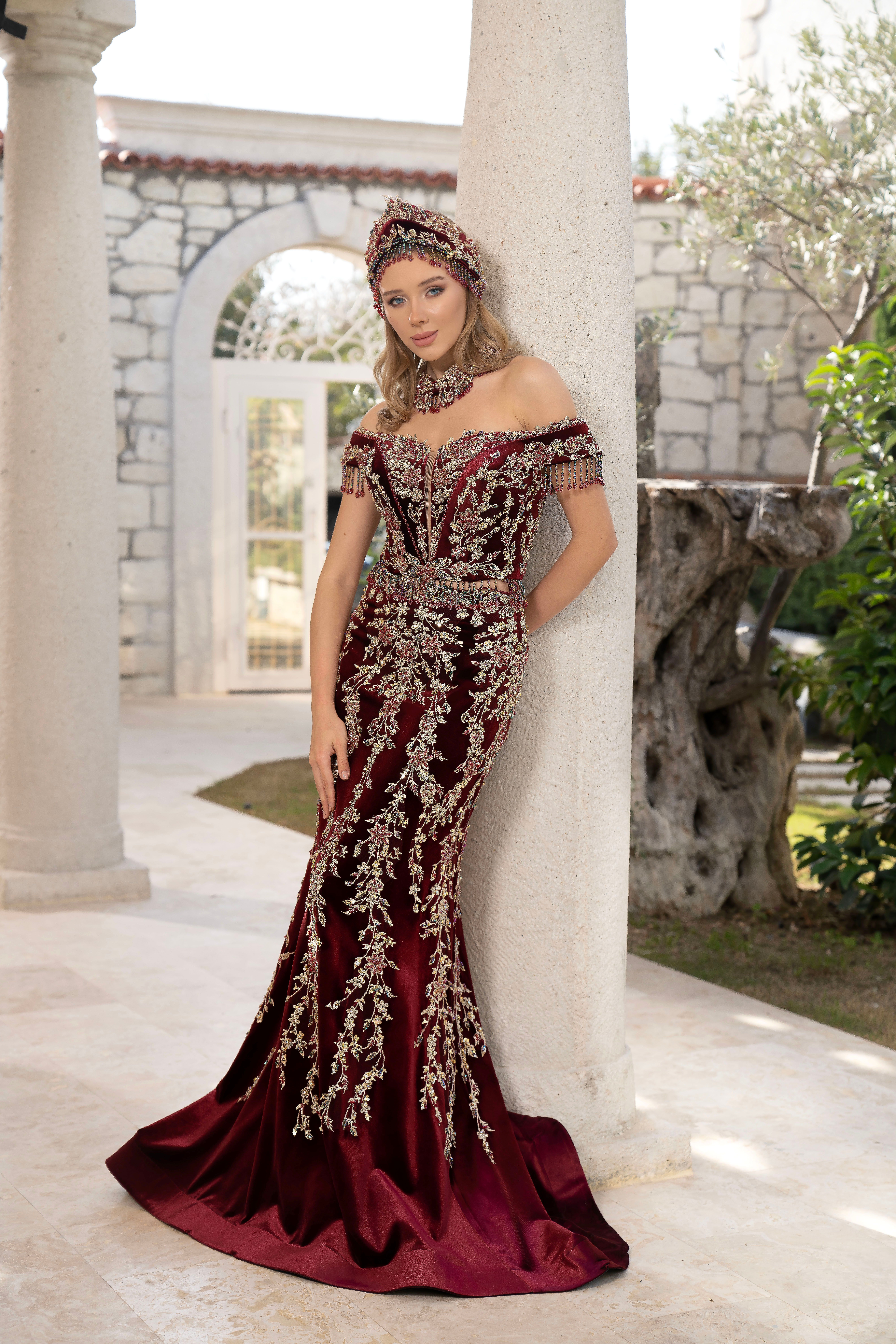Kaftan Bindallı Modelleri 2024 Nova Coleção Altın Duvak Moda · Foto ...