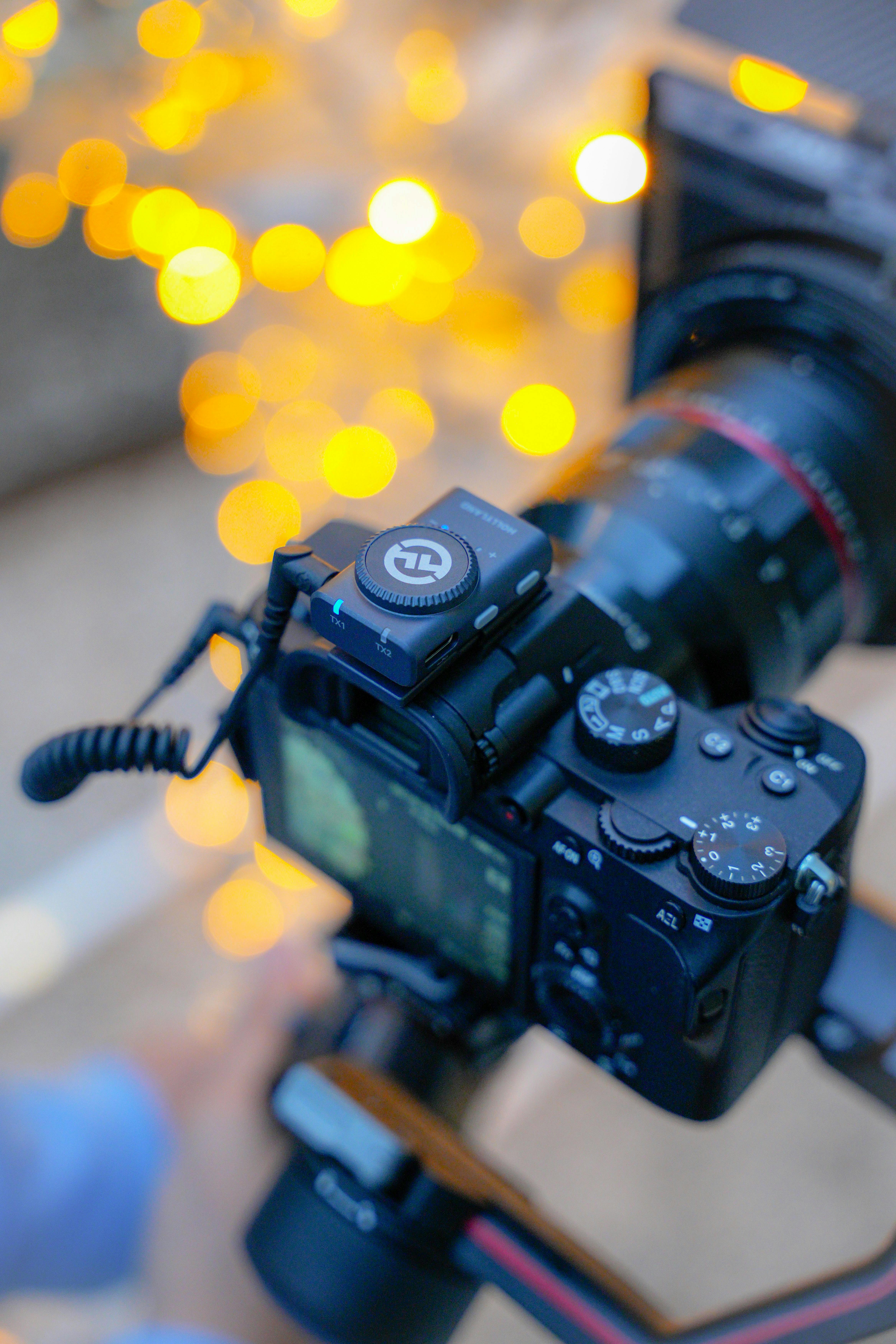 Lights behind Camera · Free Stock Photo