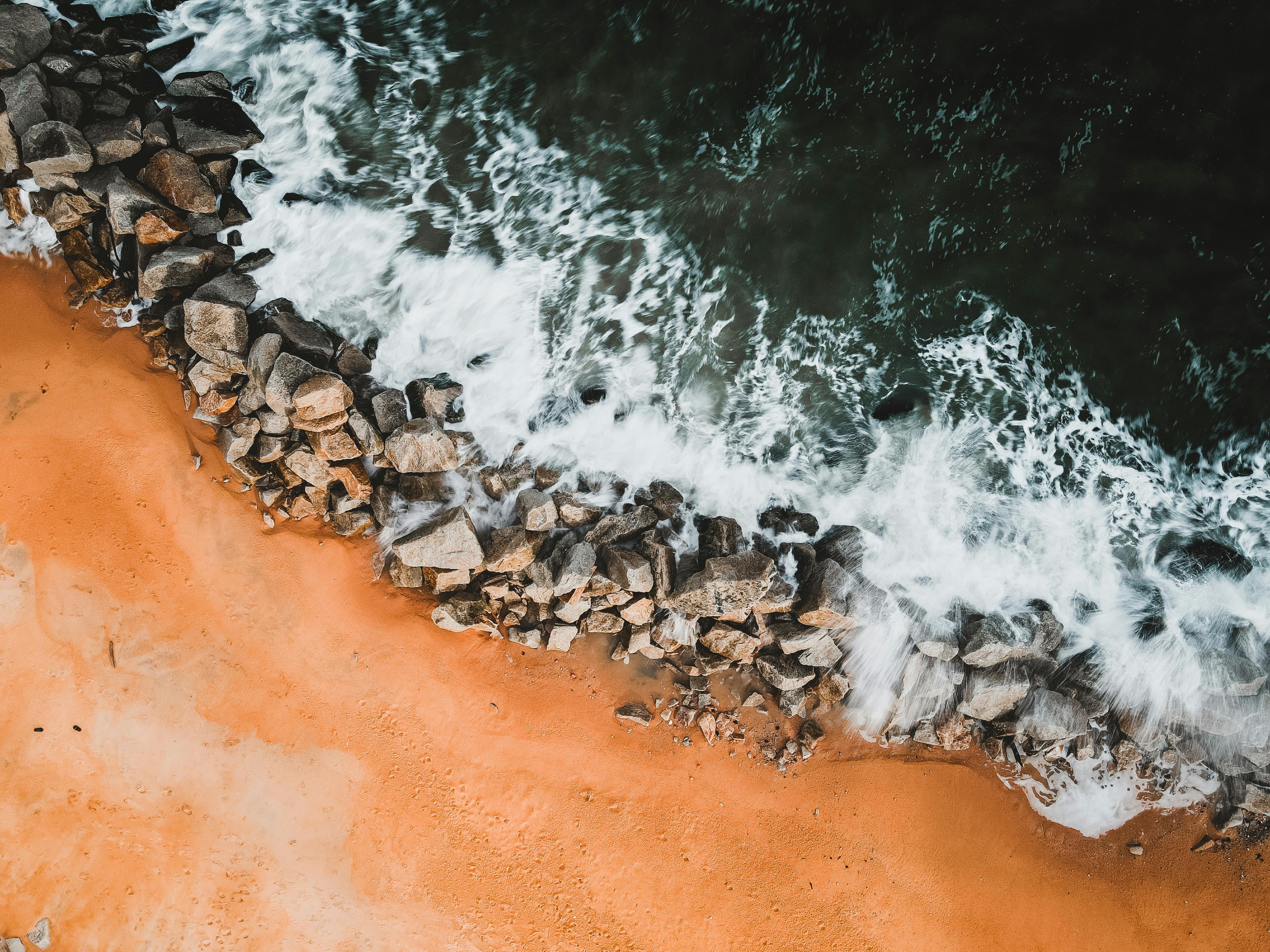 Aerial View of a Seashore · Free Stock Photo