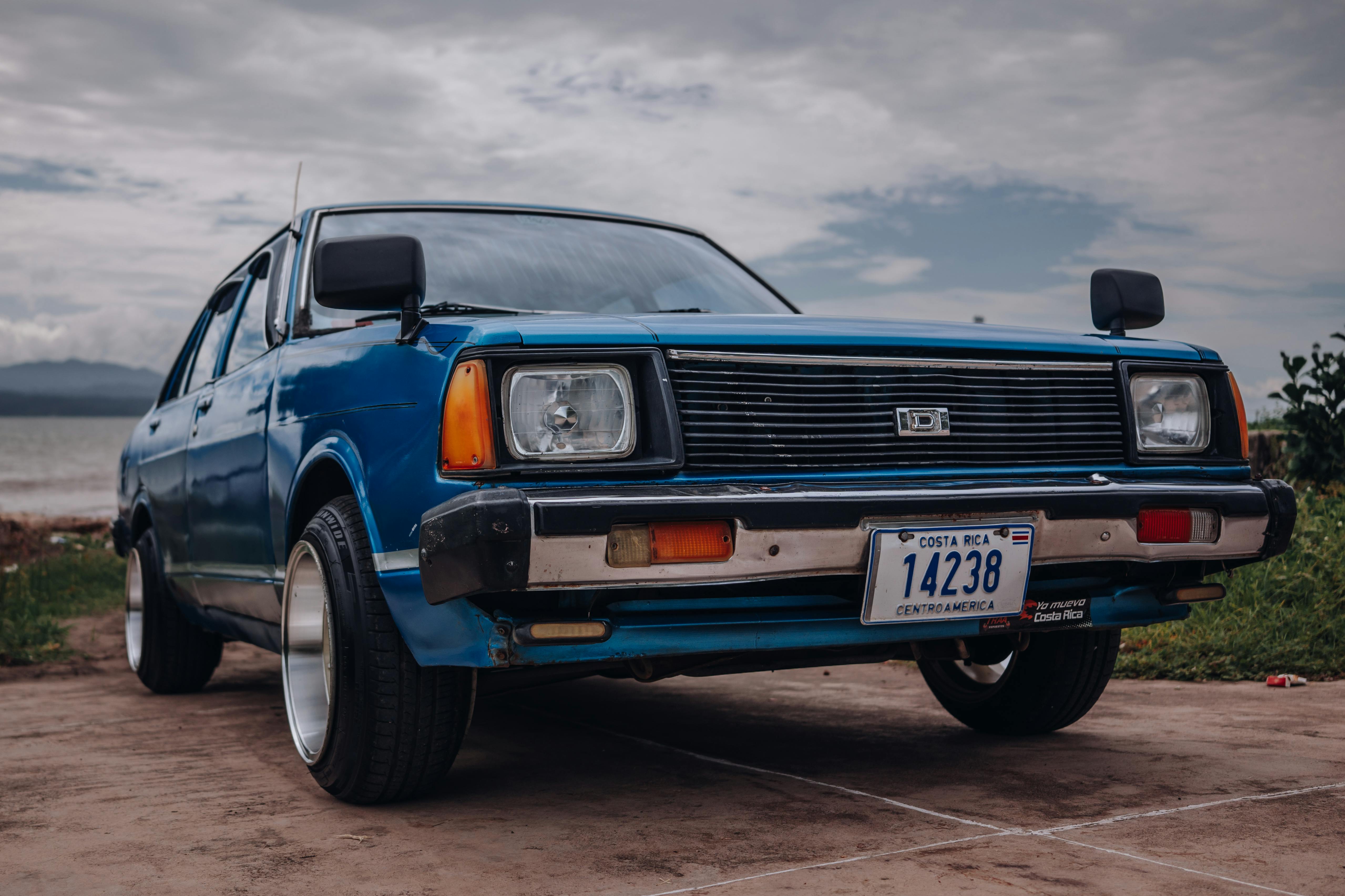 Blue Nissan Sunny · Free Stock Photo