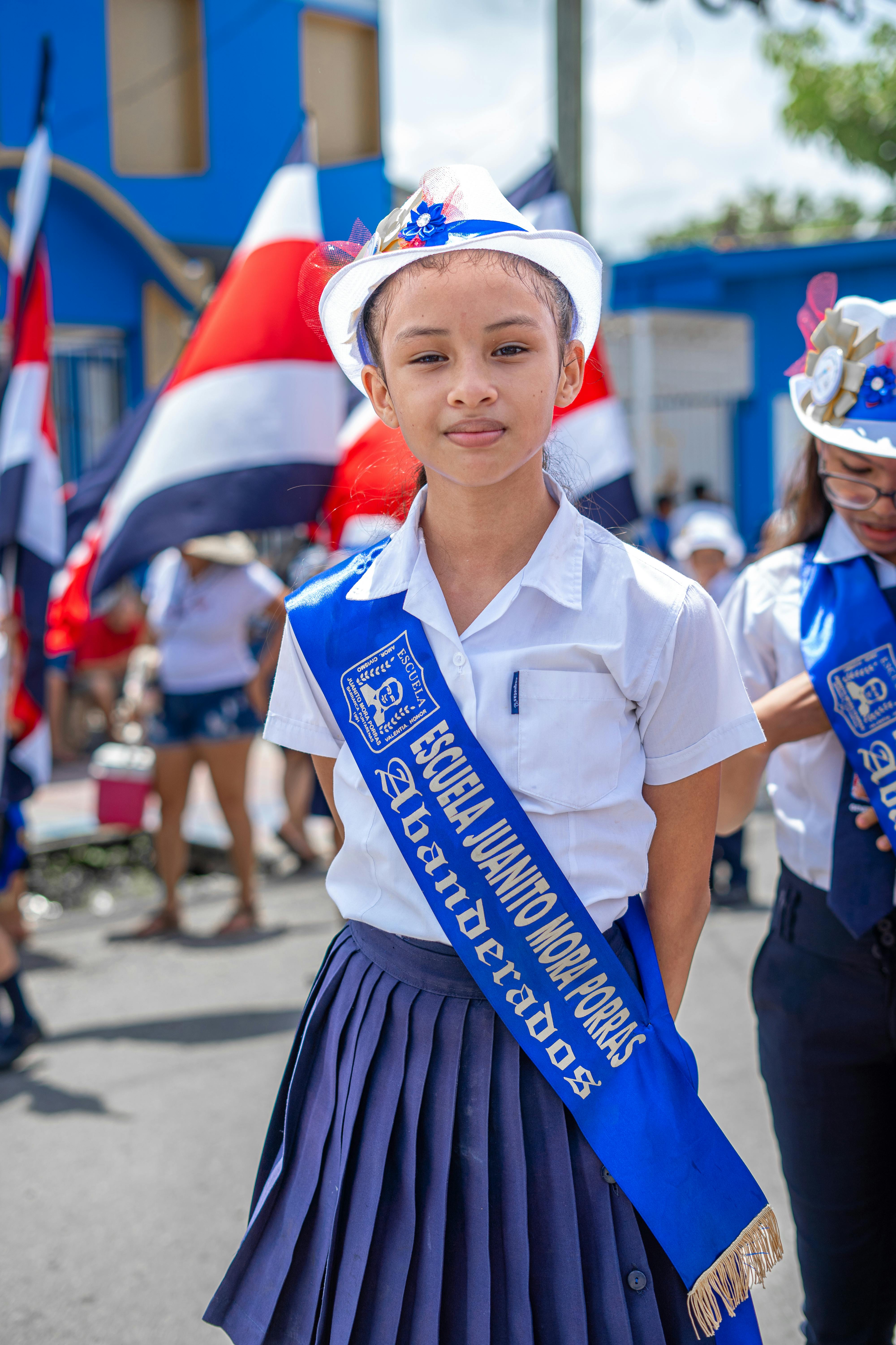 Schoolgirl during Parade · Free Stock Photo
