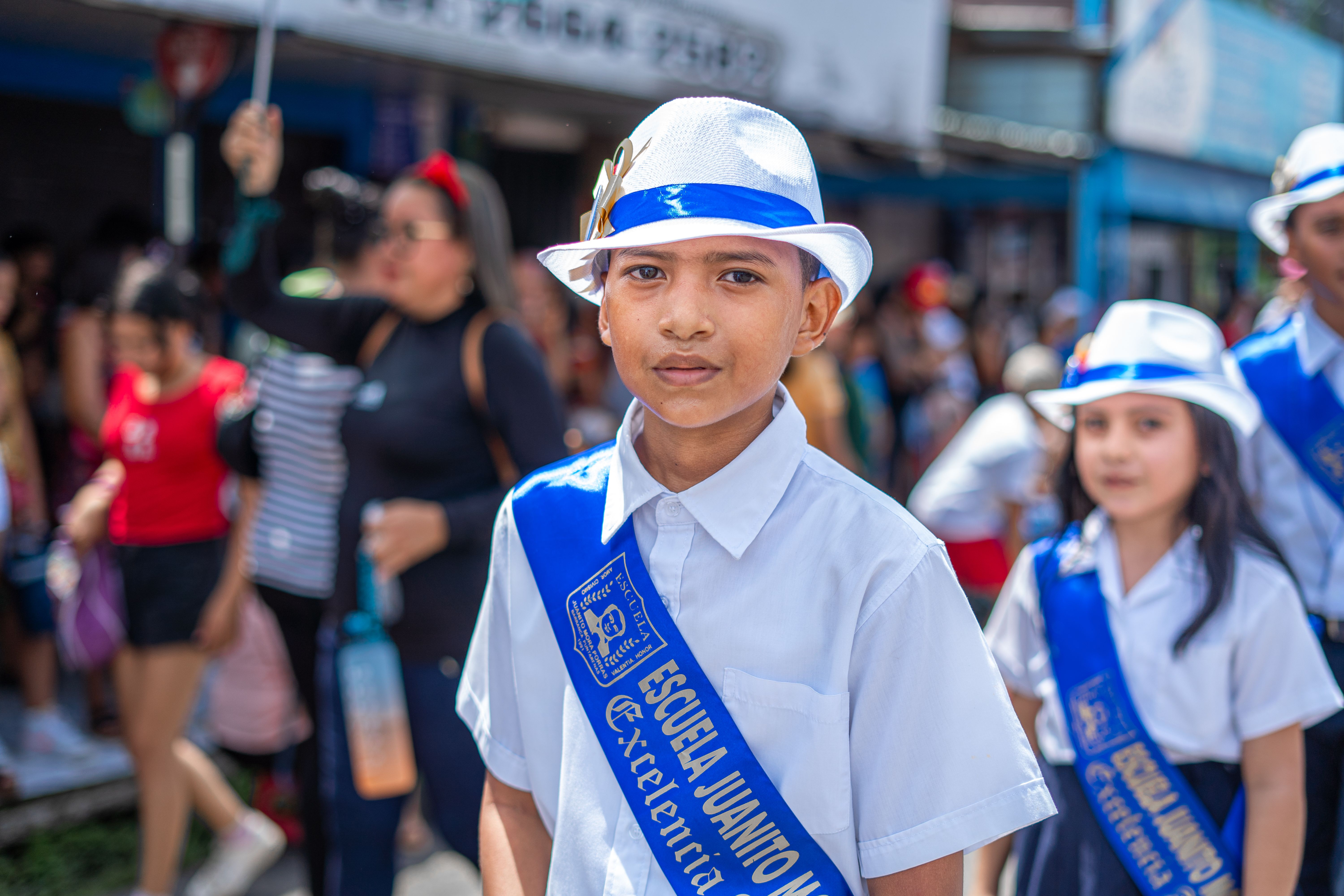 School Children Marching on the Street in the Independence Day Parade ...