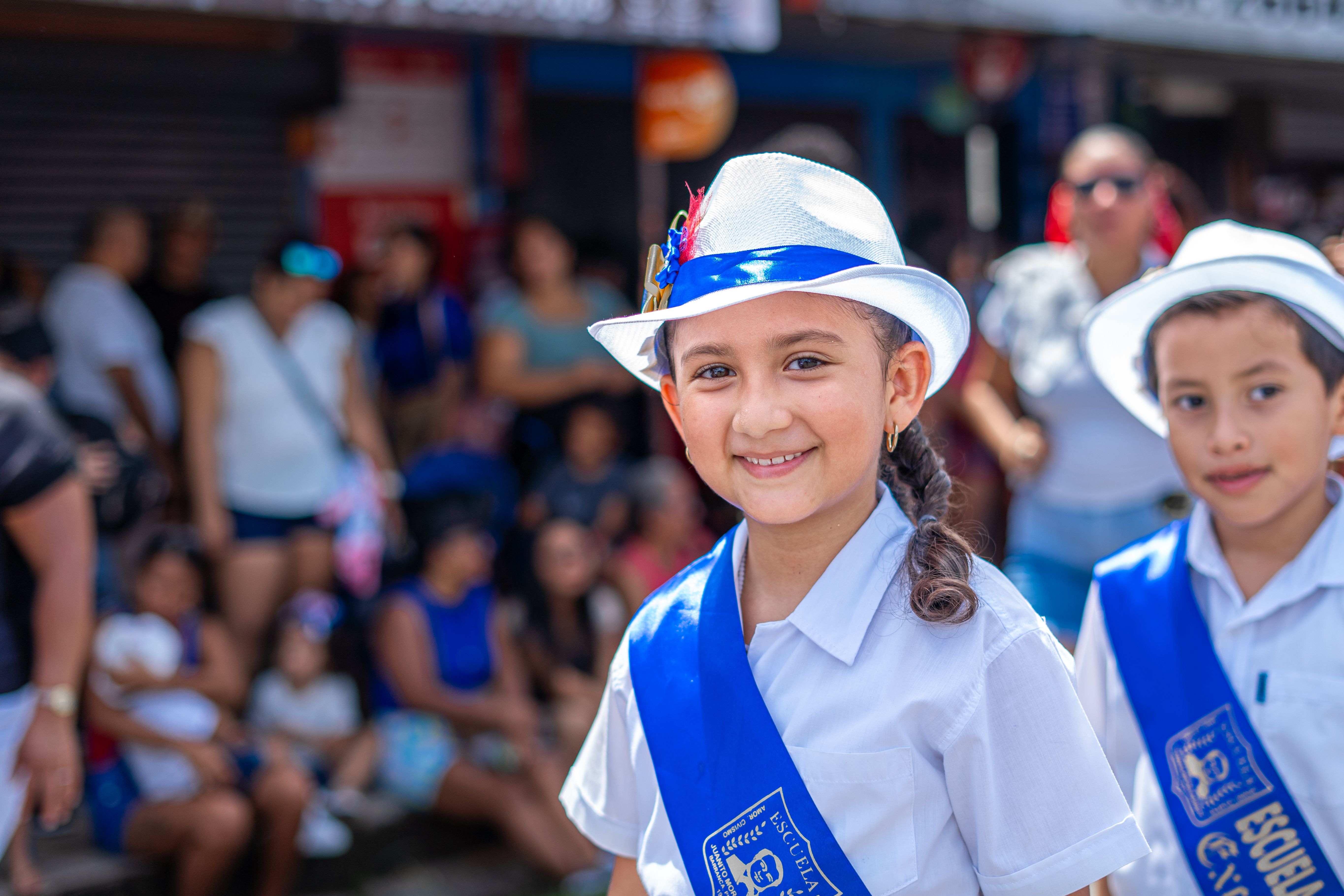 School Children Marching on the Street in the Independence Day Parade ...