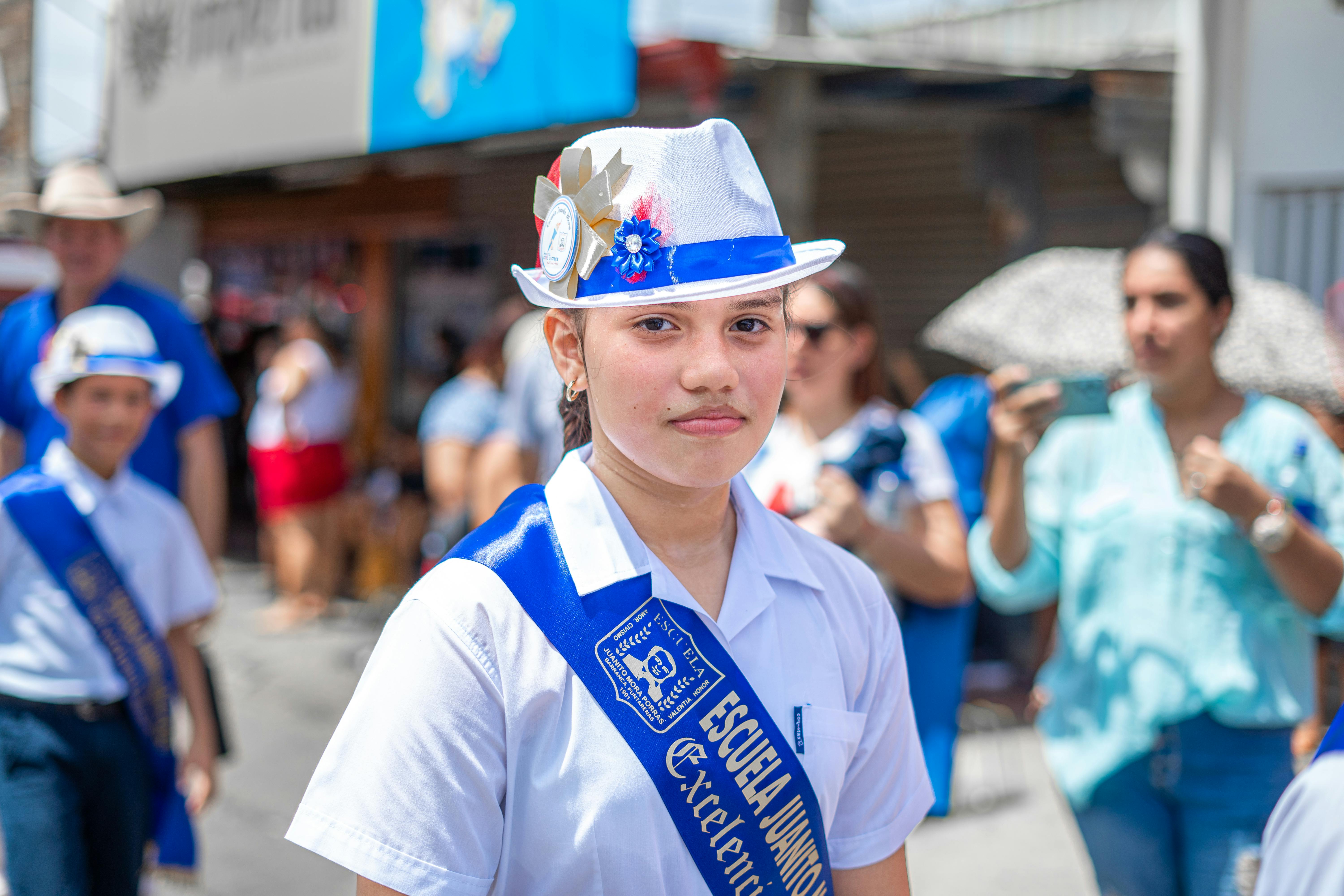 School Children Marching on the Street in the Independence Day Parade ...