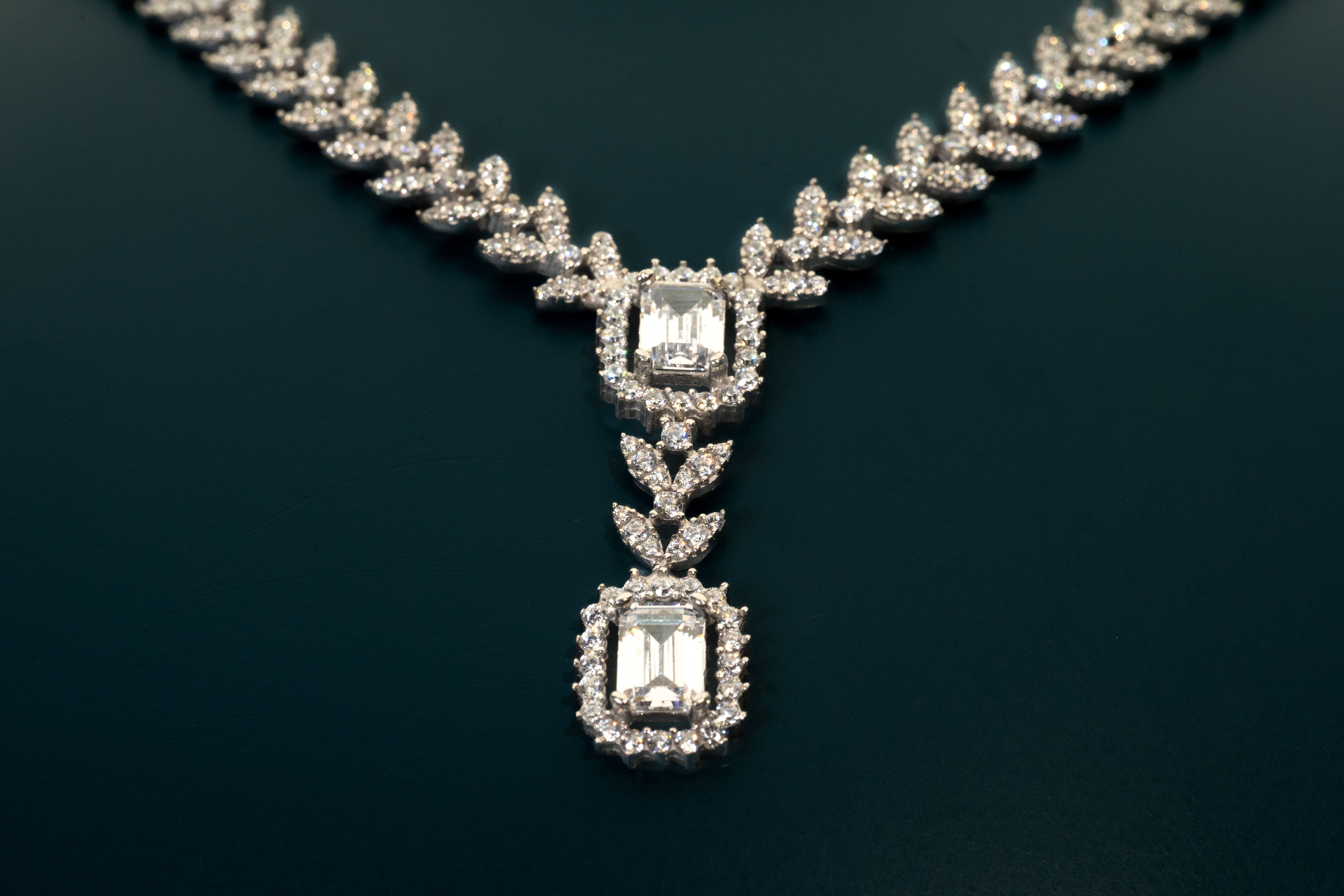 Gold and Diamond Necklace · Free Stock Photo