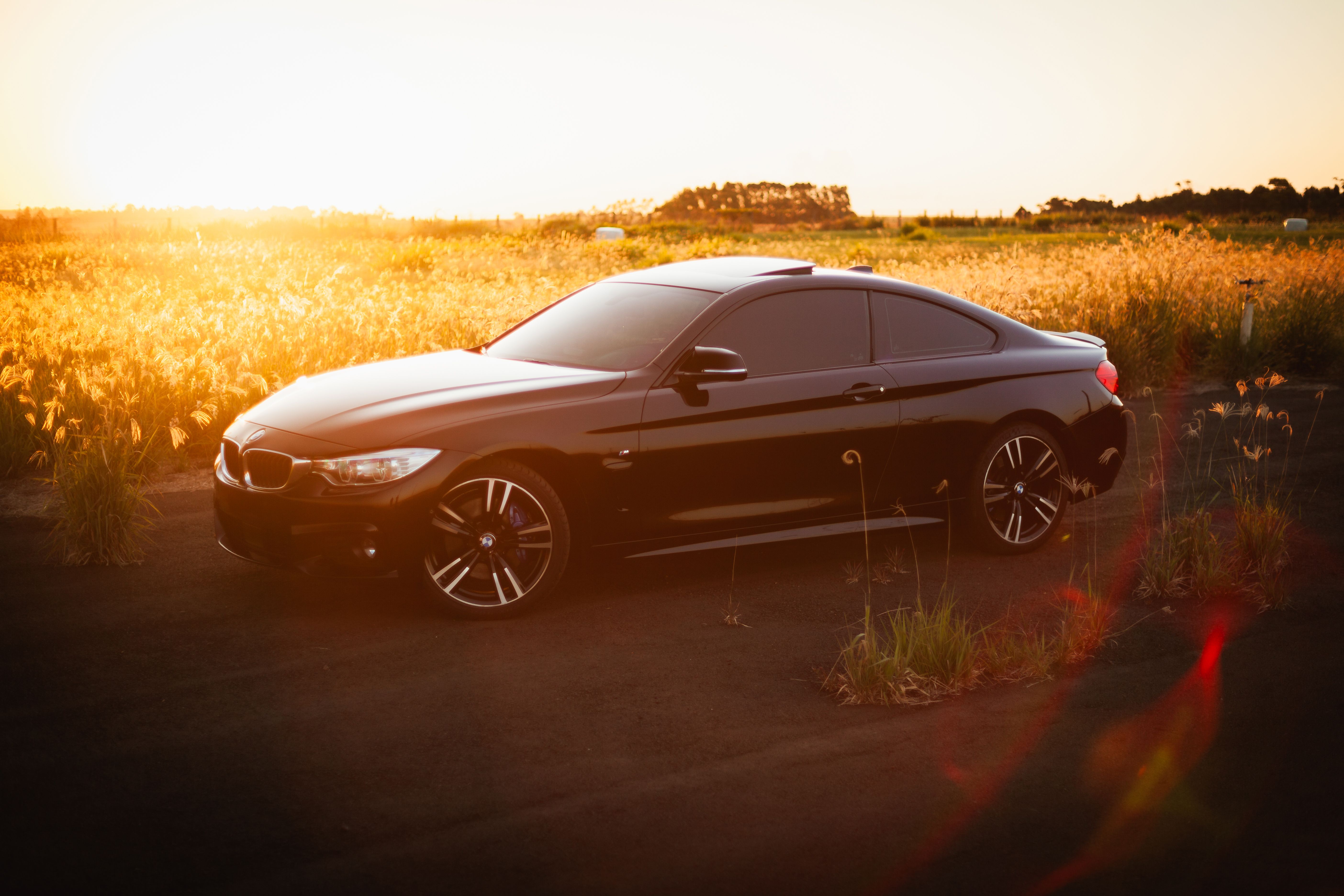 BMW 4 Series at Sunset · Free Stock Photo