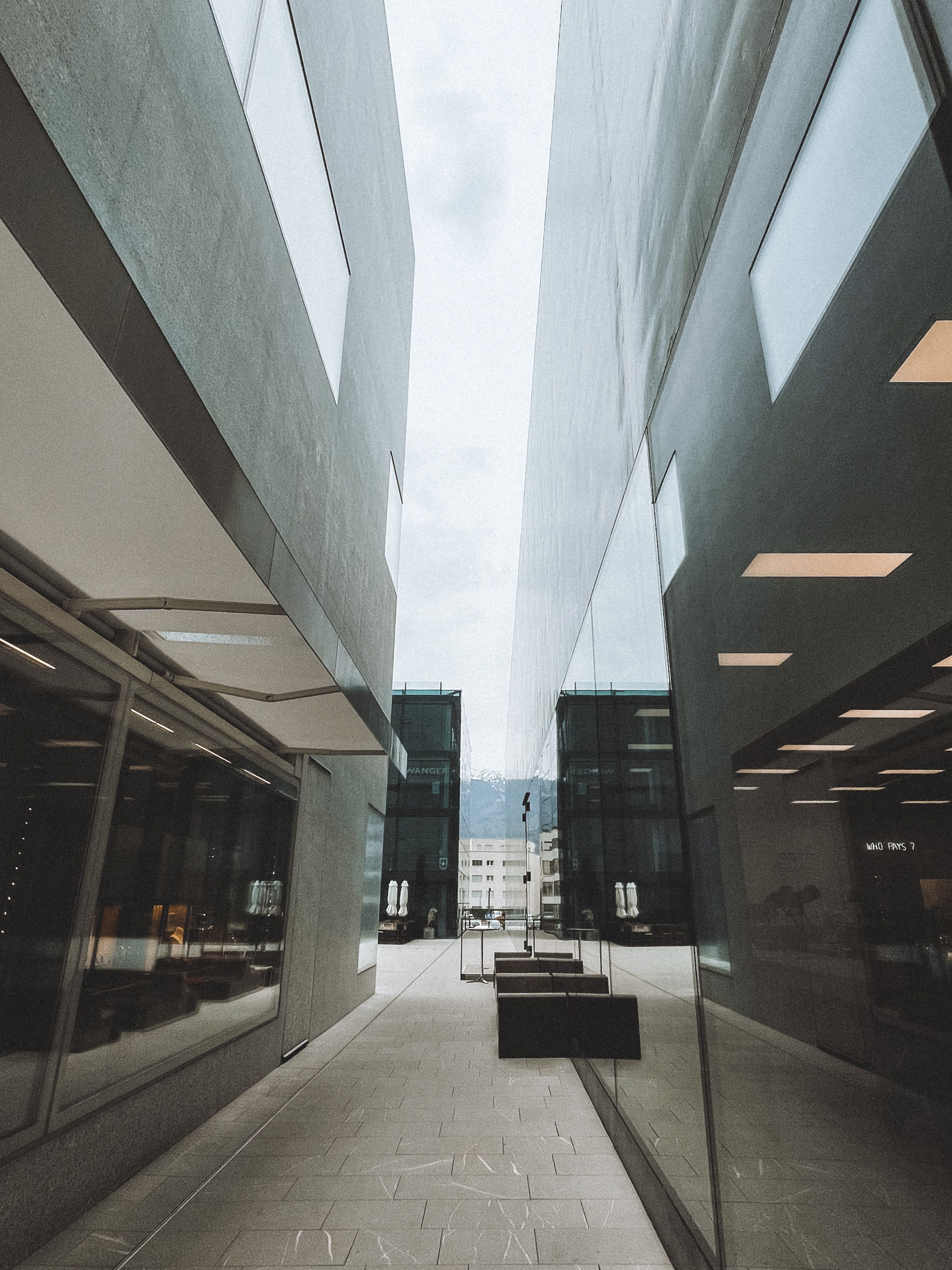 Alley Between Modern Skyscrapers · Free Stock Photo