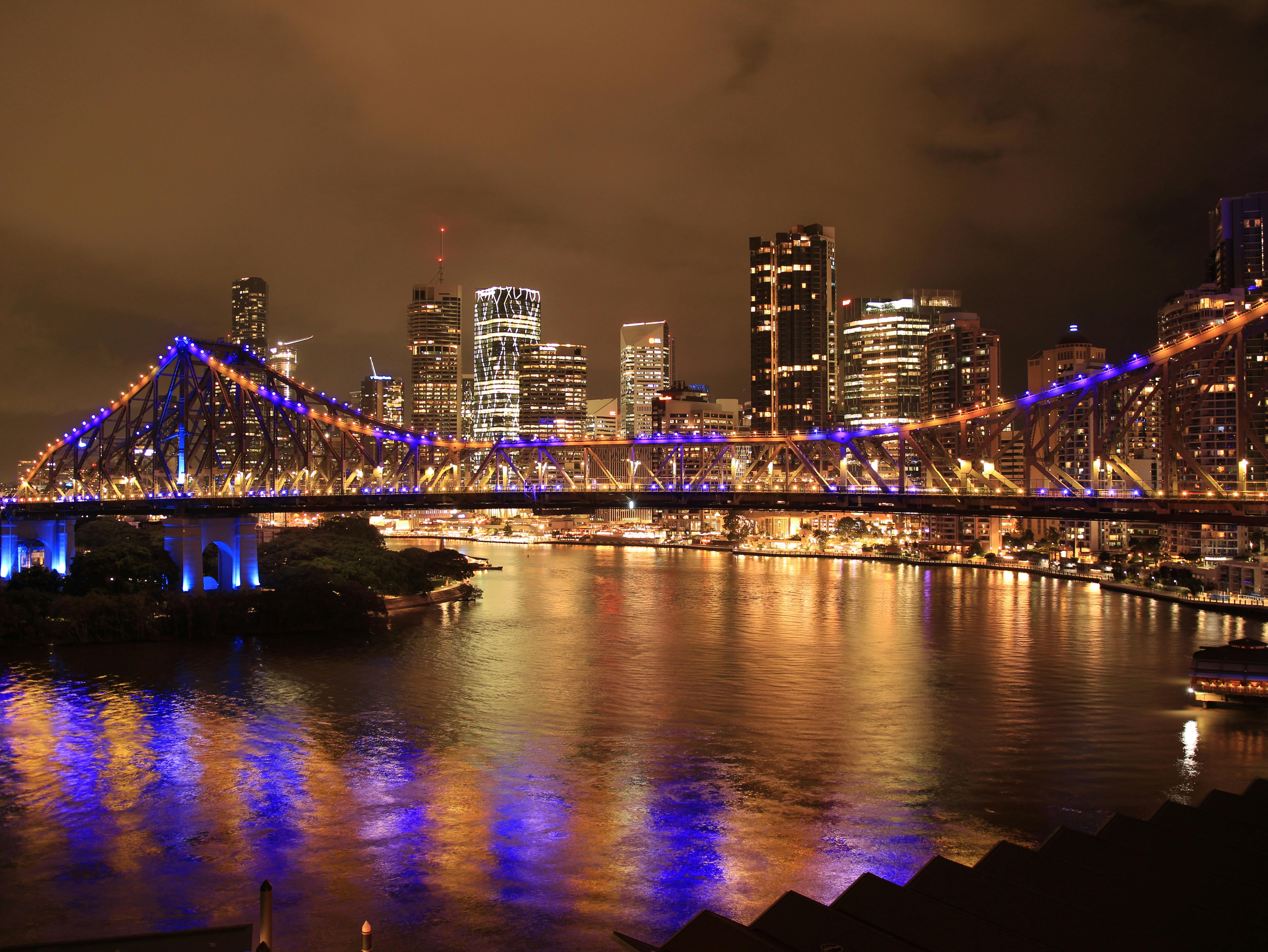 Story Bridge in Brisbane at Night · Free Stock Photo