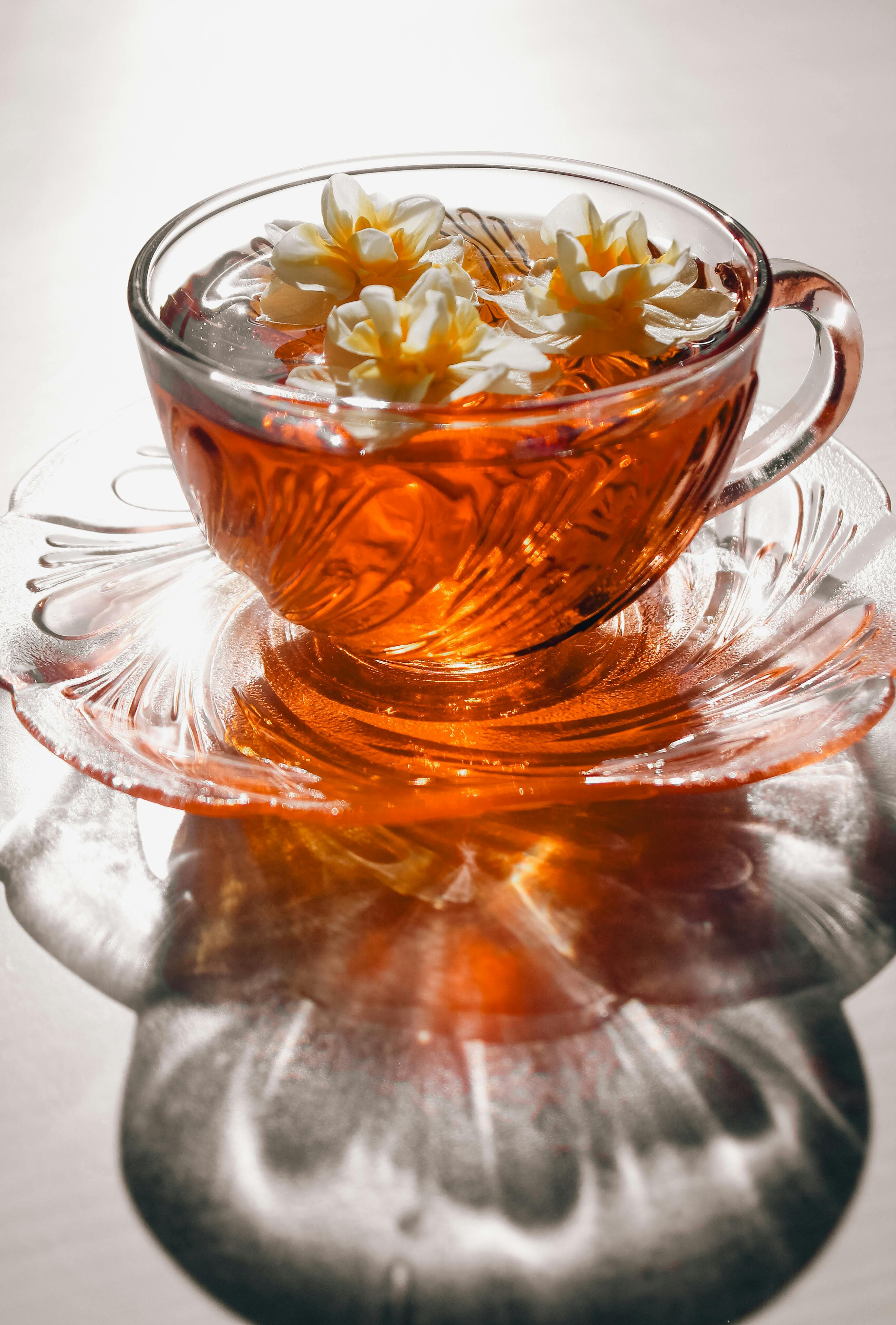 Tea with Flowers · Free Stock Photo