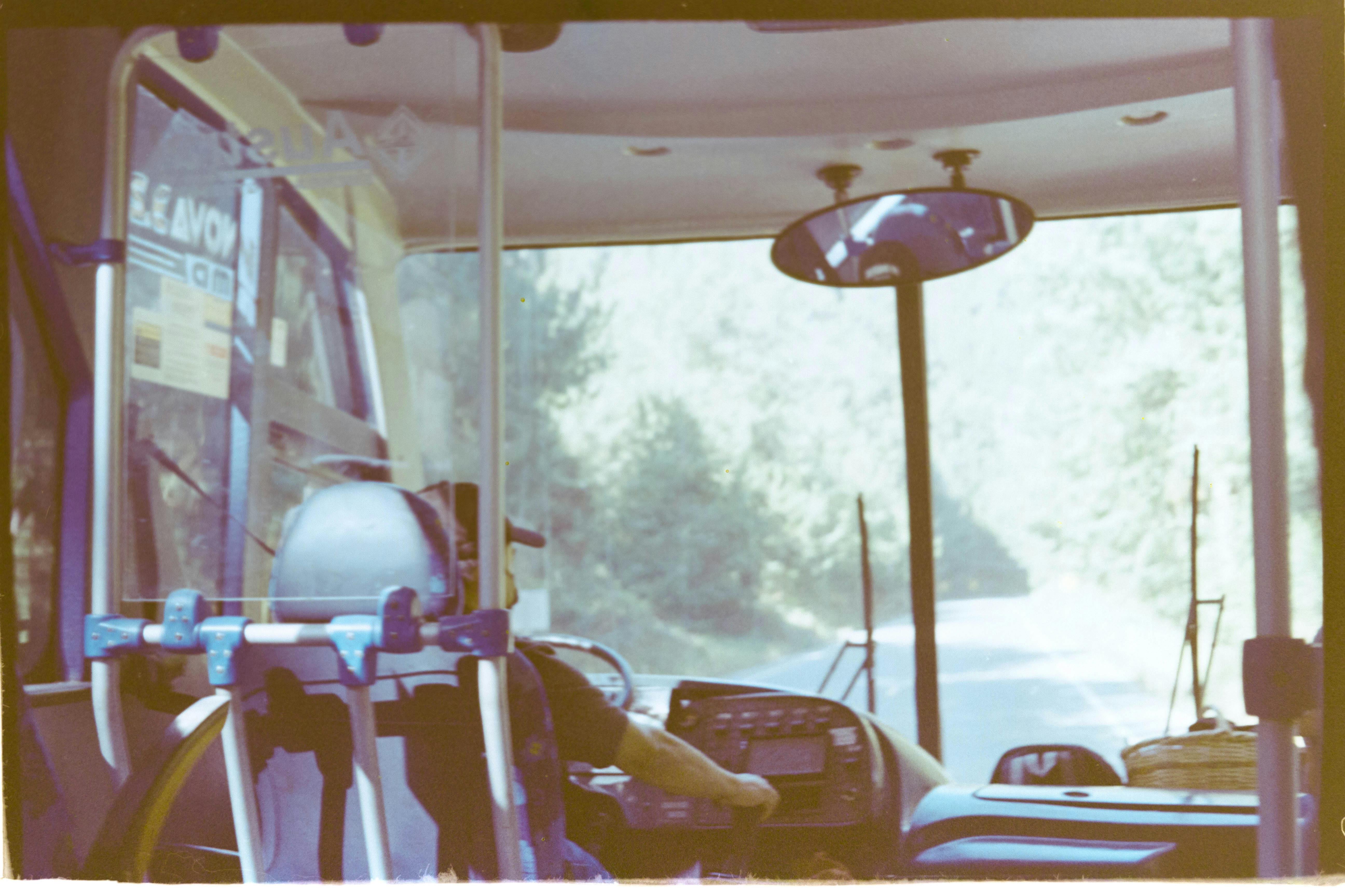 Interior of Bus on Road · Free Stock Photo