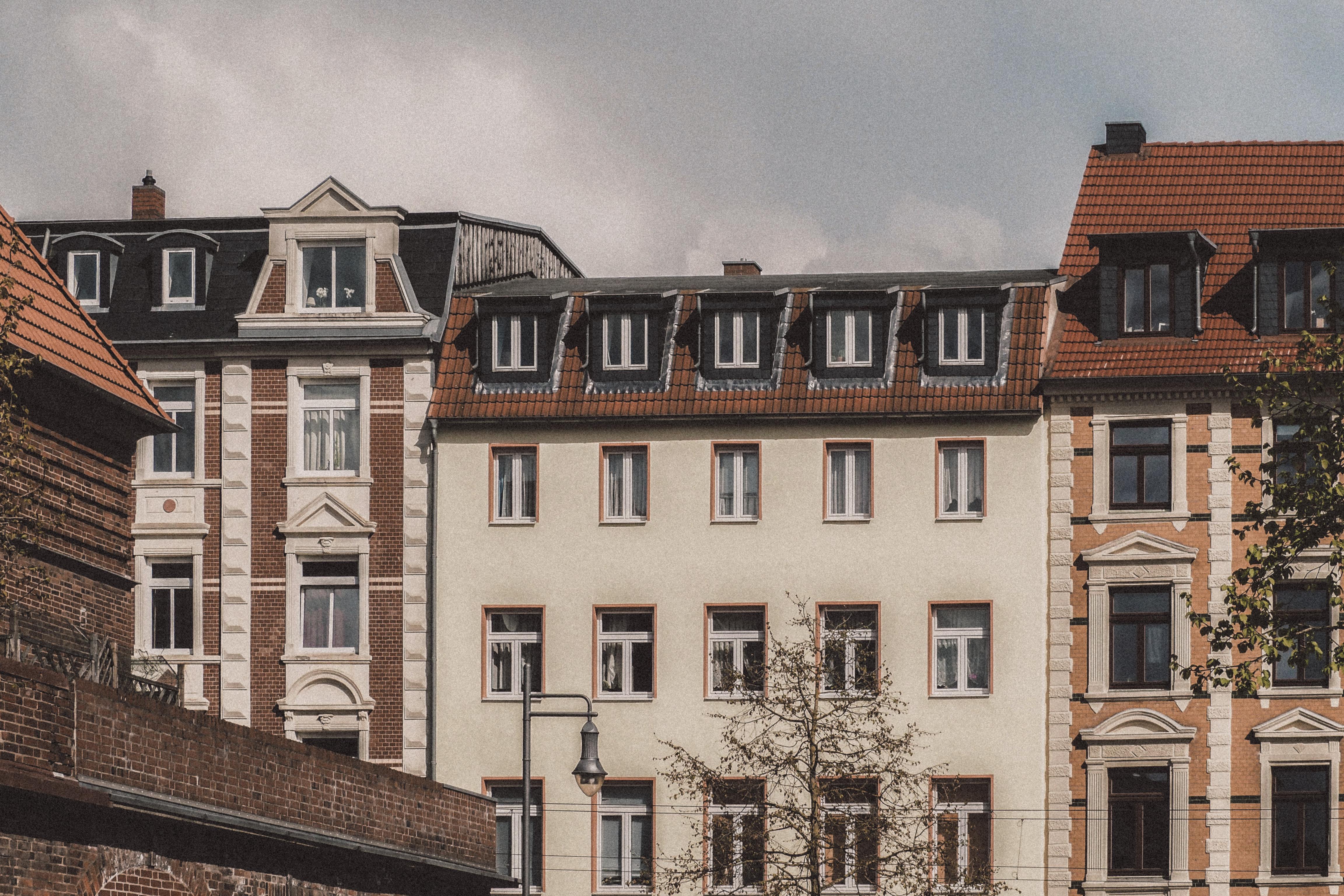 Facades of Tenement Houses in City · Free Stock Photo
