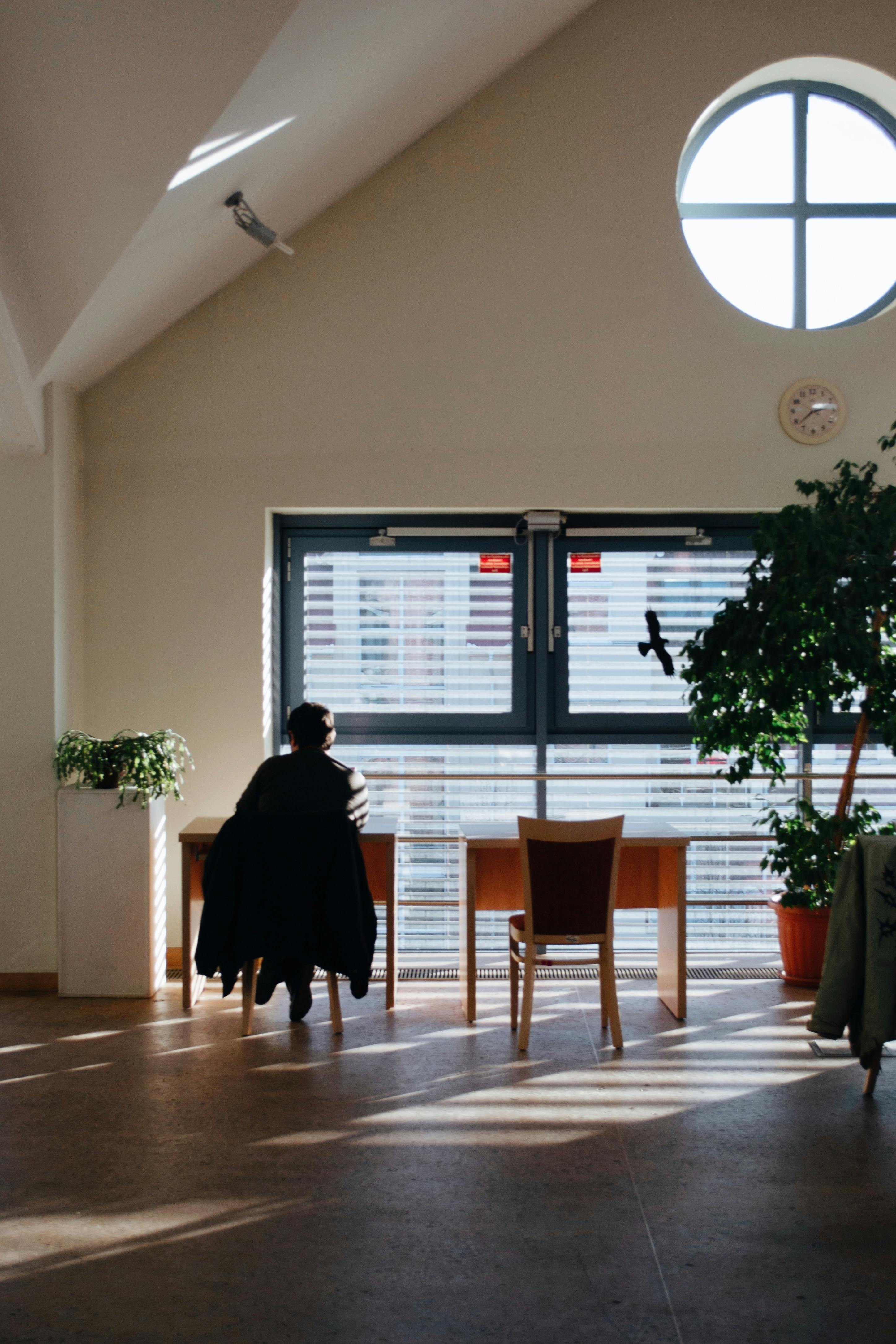 Person Sitting near Windows in Room · Free Stock Photo