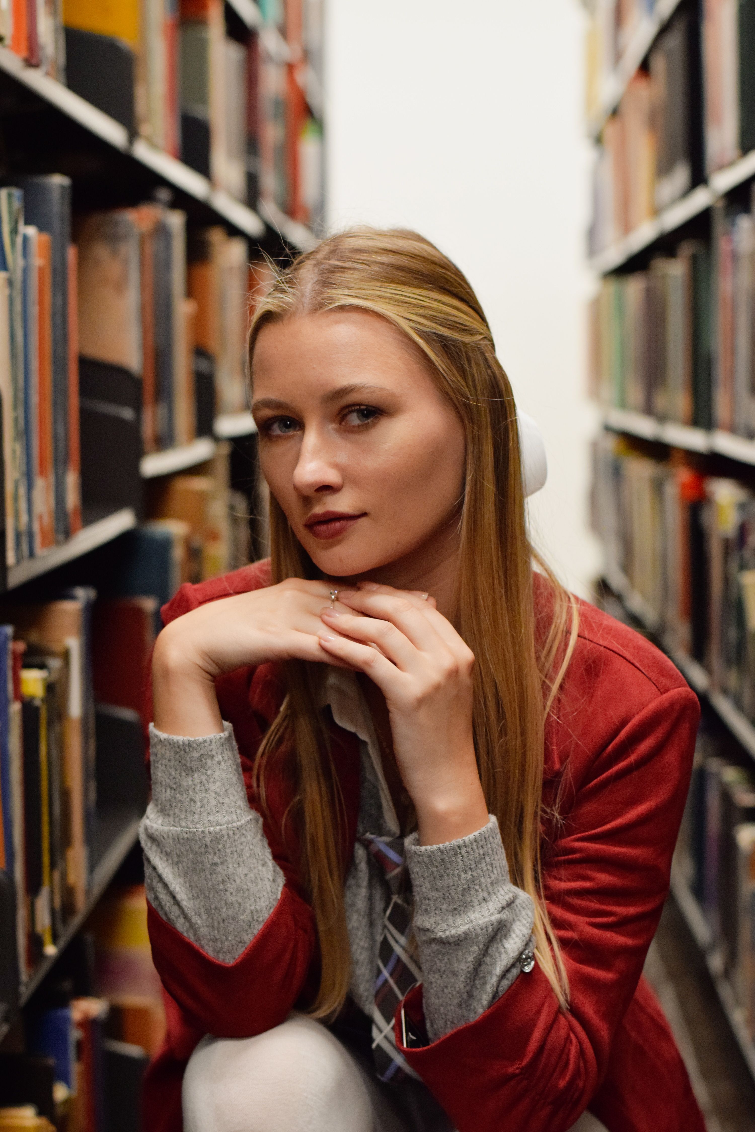 Portrait of Woman at Library · Free Stock Photo