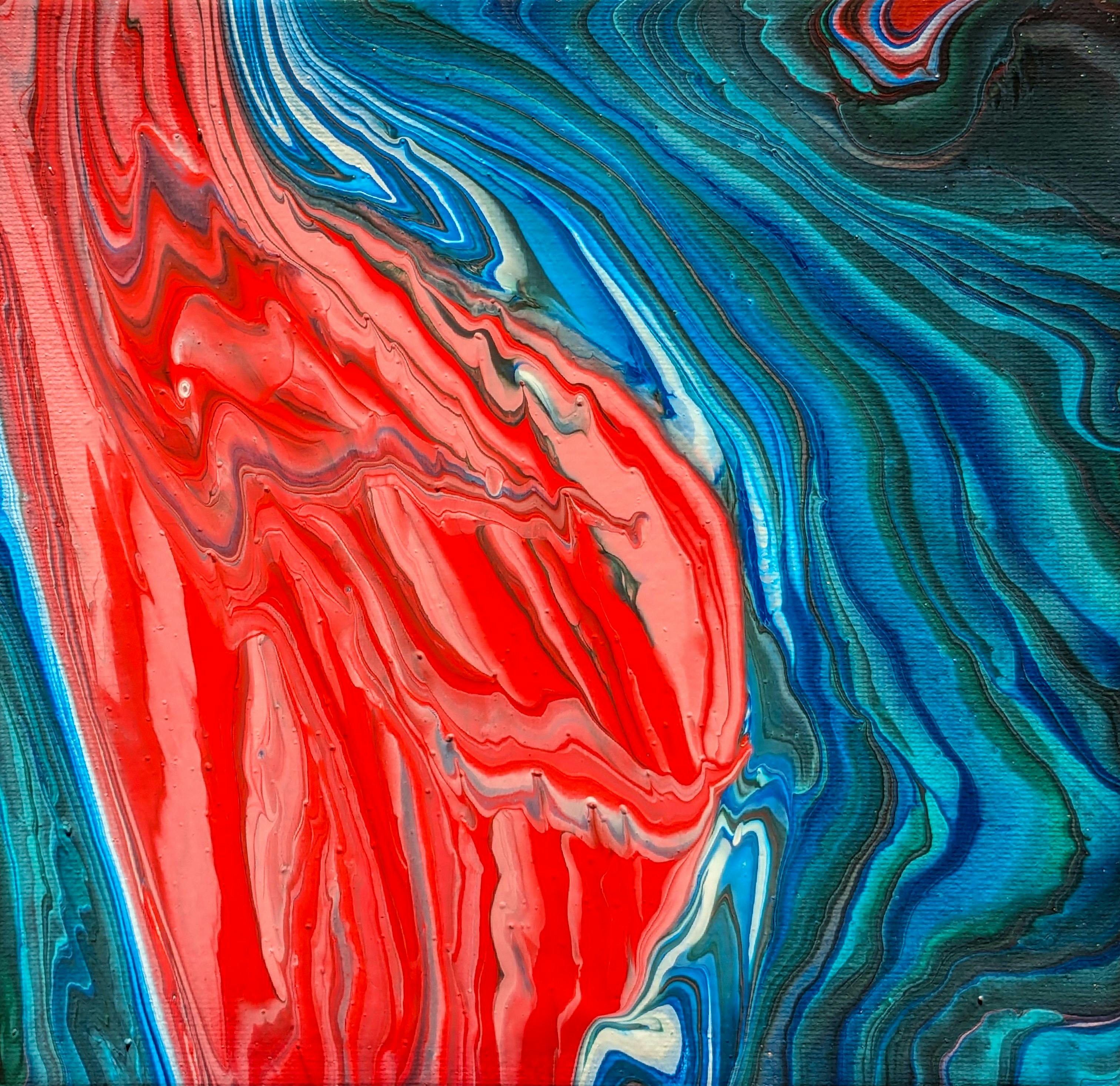 Red and Blue Paint Stains · Free Stock Photo