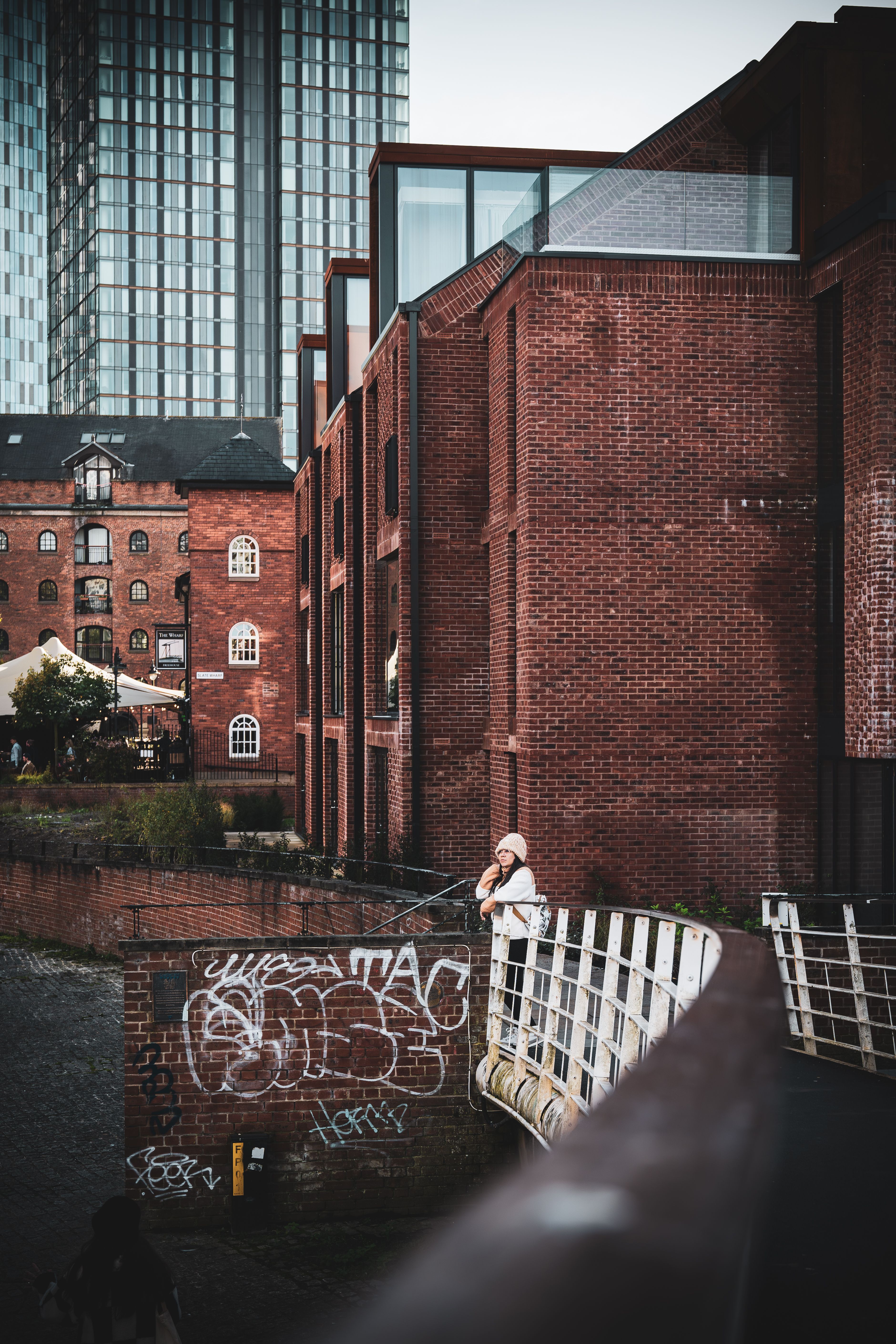 Postindustrial Brick Architecture by the Canal in Castlefield ...