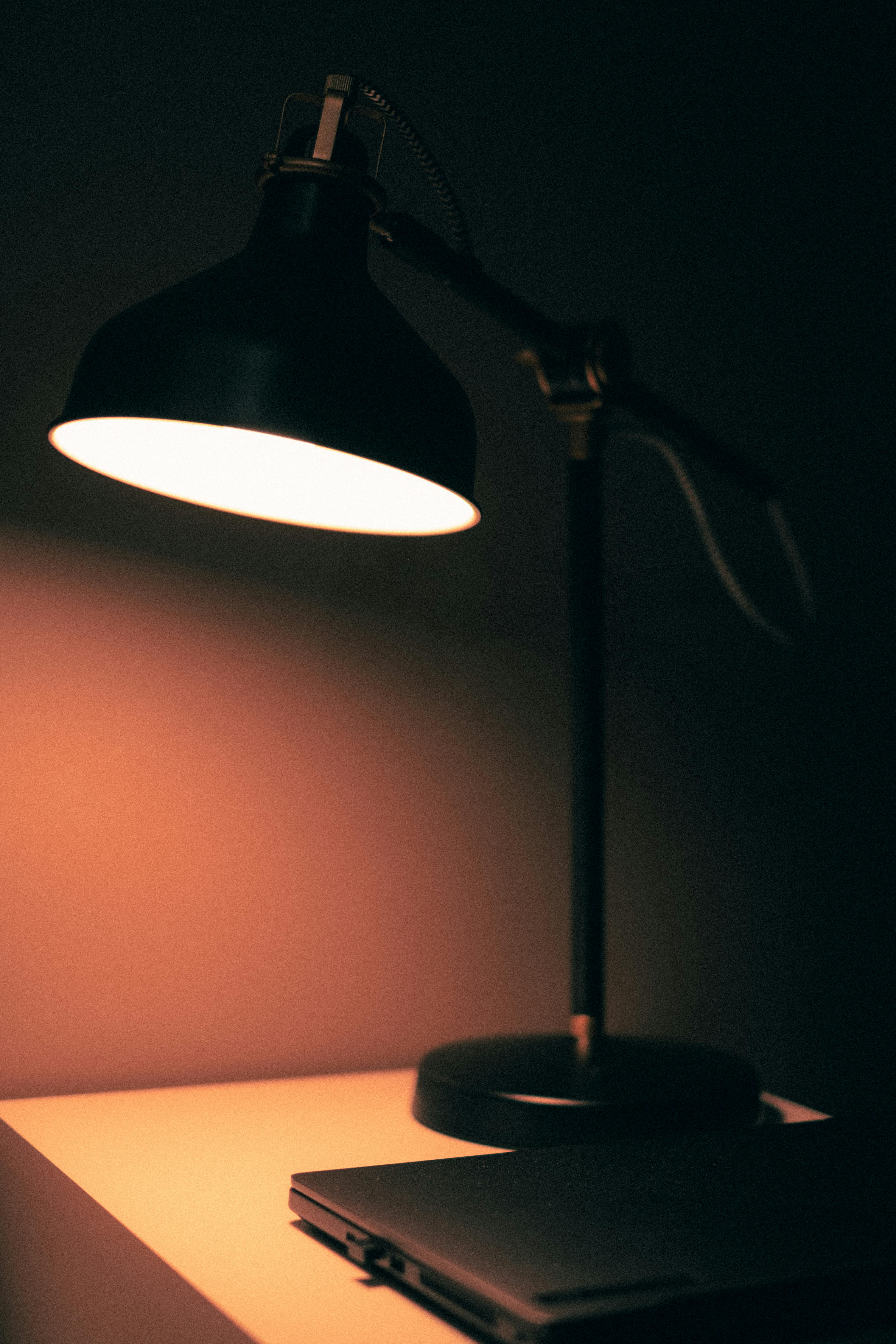 Glowing Desk Lamp · Free Stock Photo