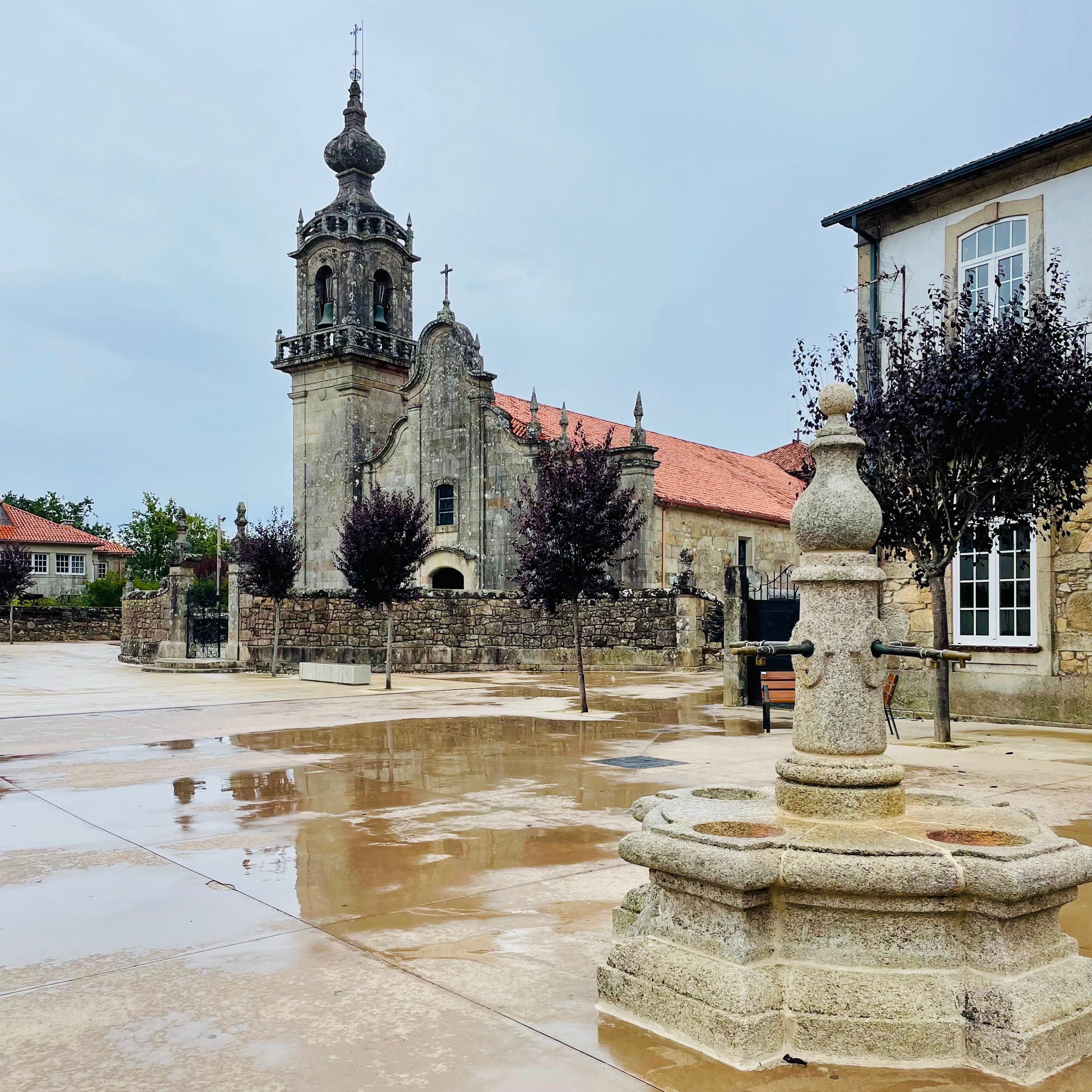 Square and Church in Town · Free Stock Photo