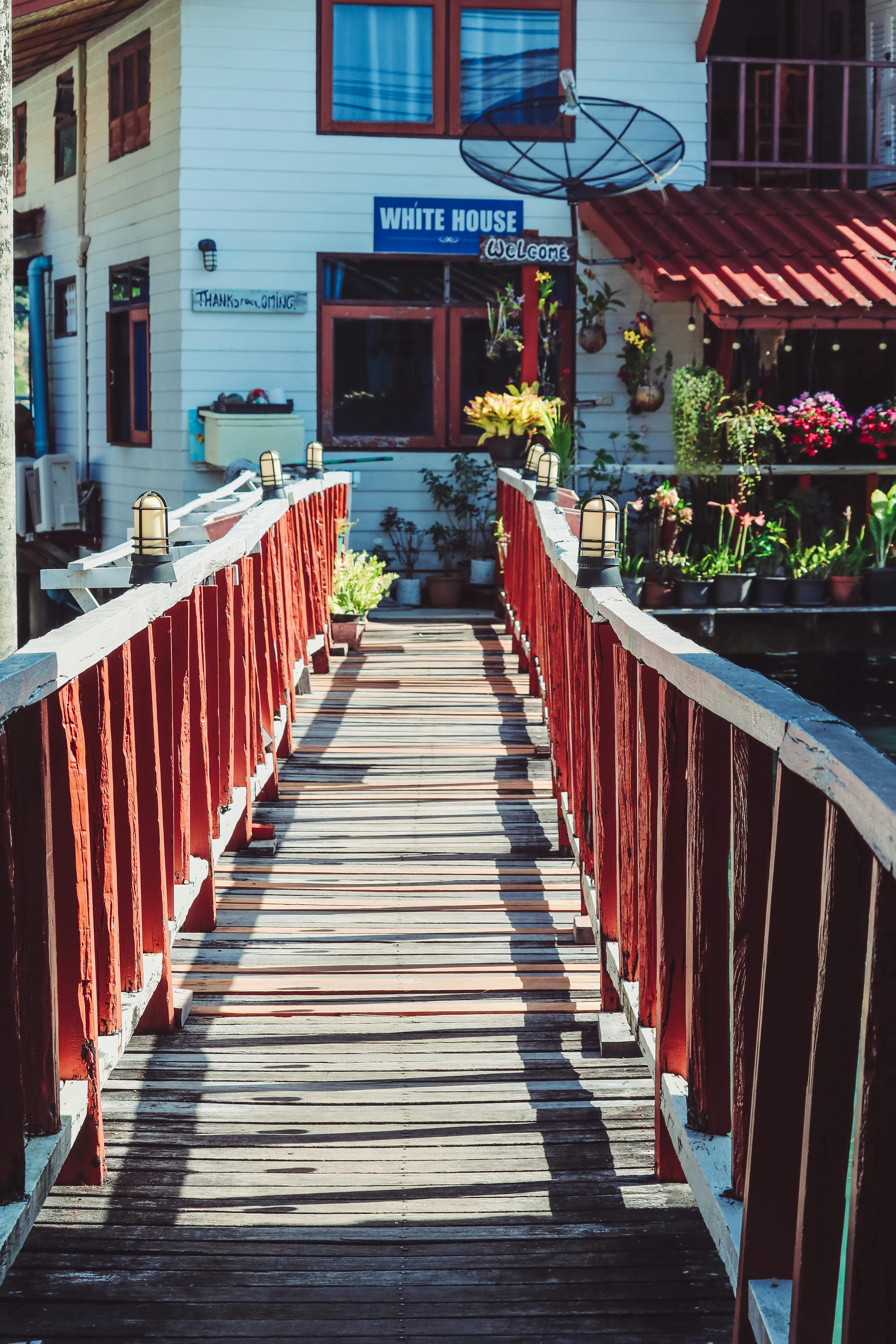 Wooden Footbridge to the House · Free Stock Photo