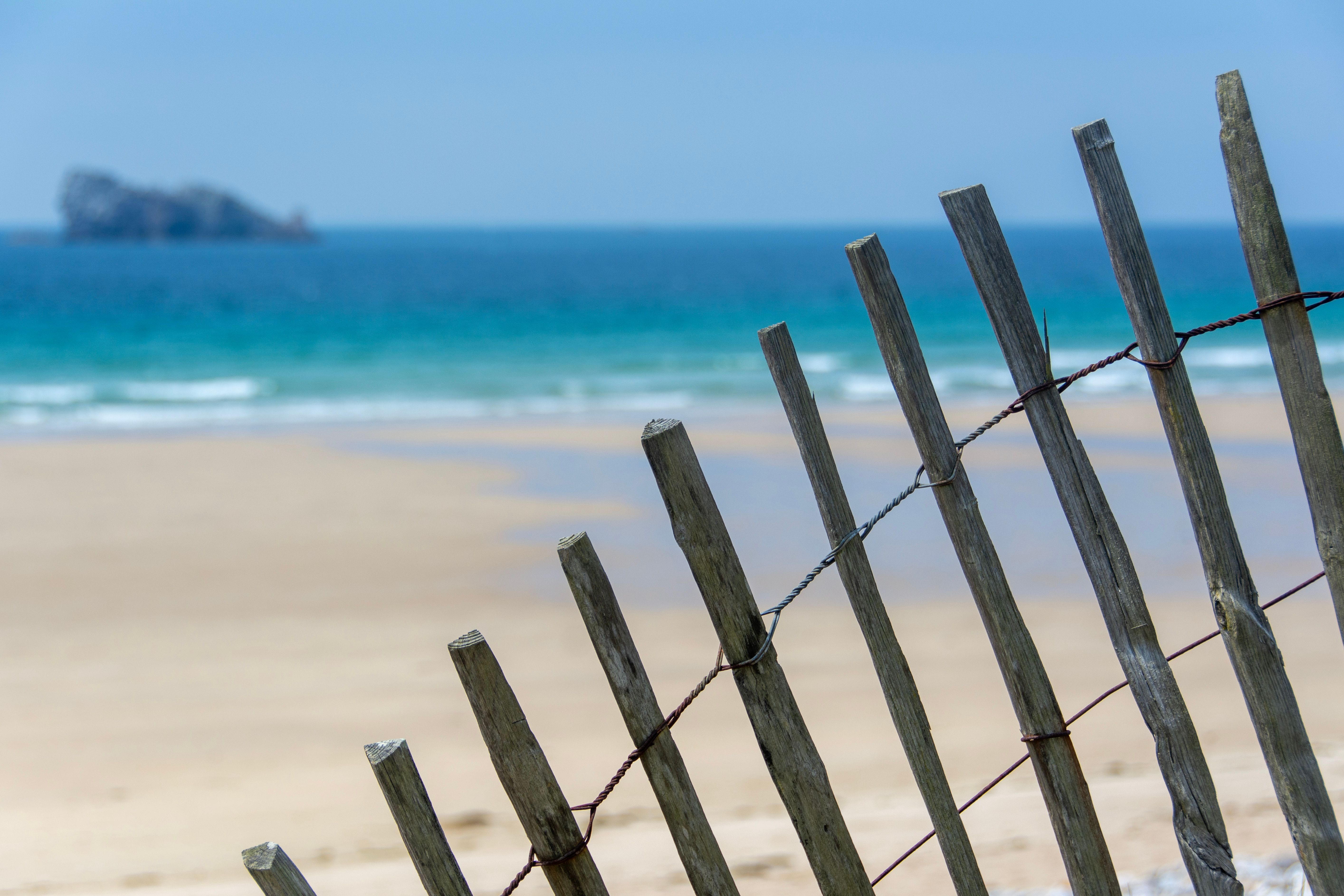 Wooden Fence on Beach · Free Stock Photo
