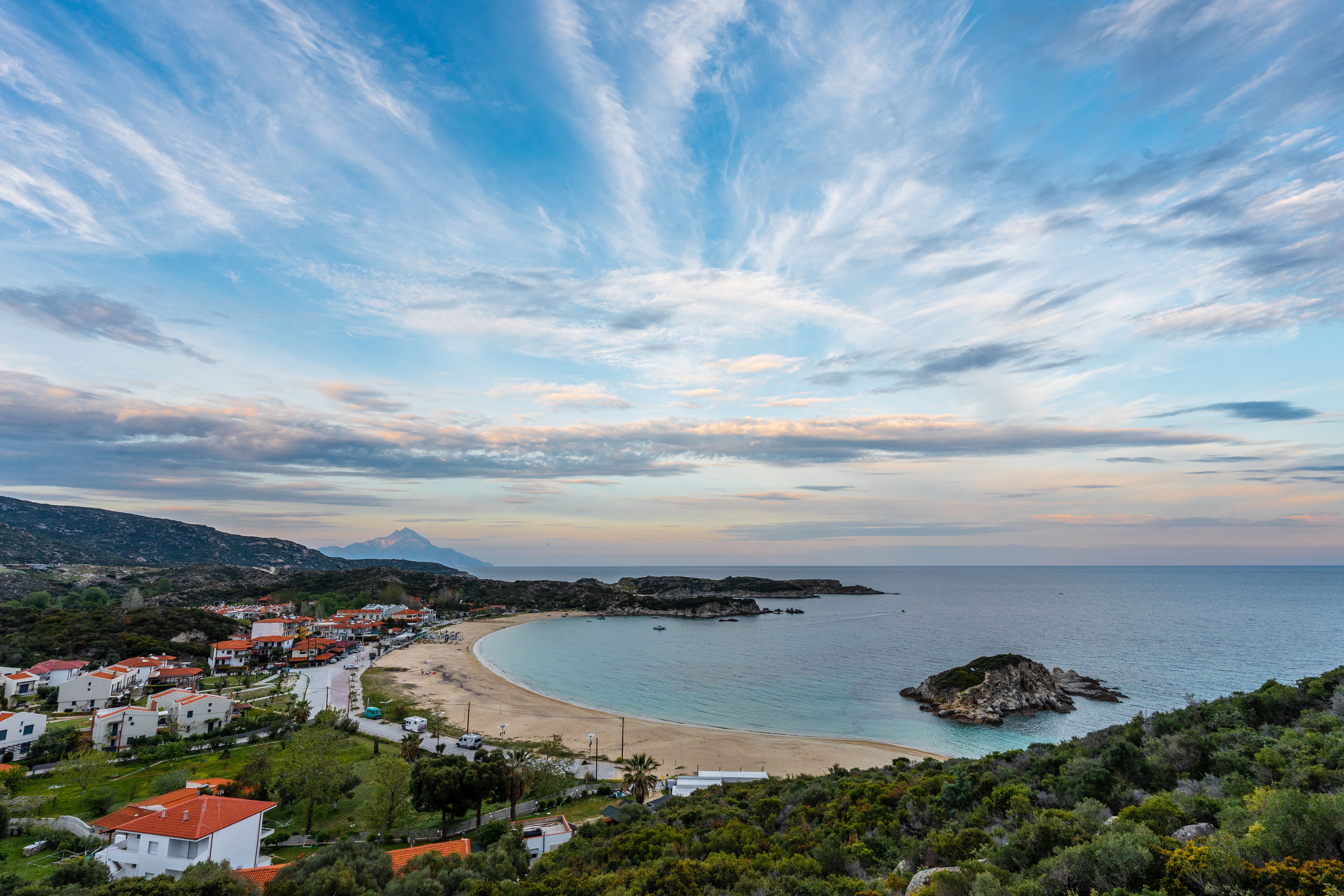 Small Bending Kalamitsi Beach · Free Stock Photo