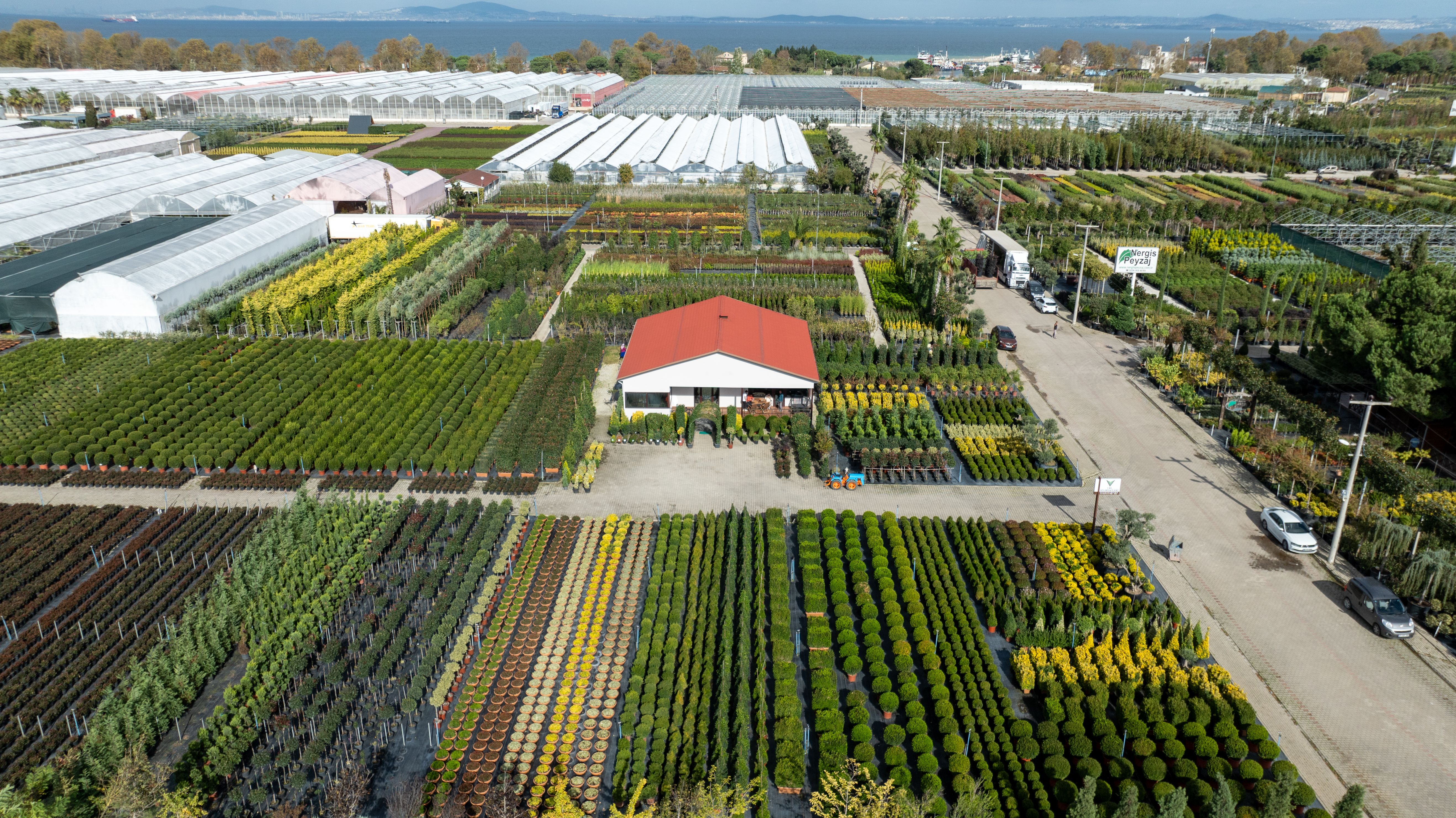 Aerial View of a Plant Nursery · Free Stock Photo