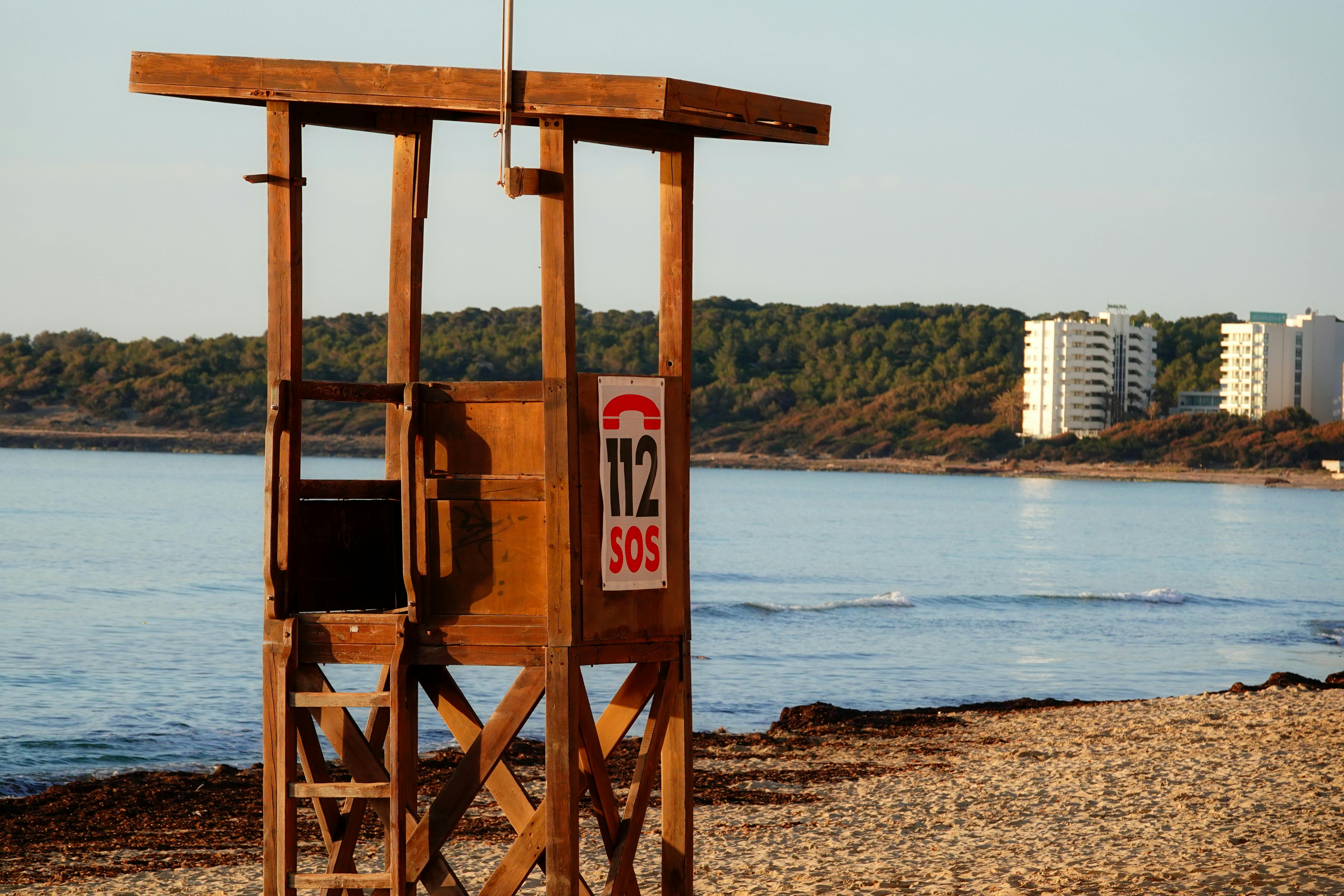 Wooden Watchtower on the Beach · Free Stock Photo