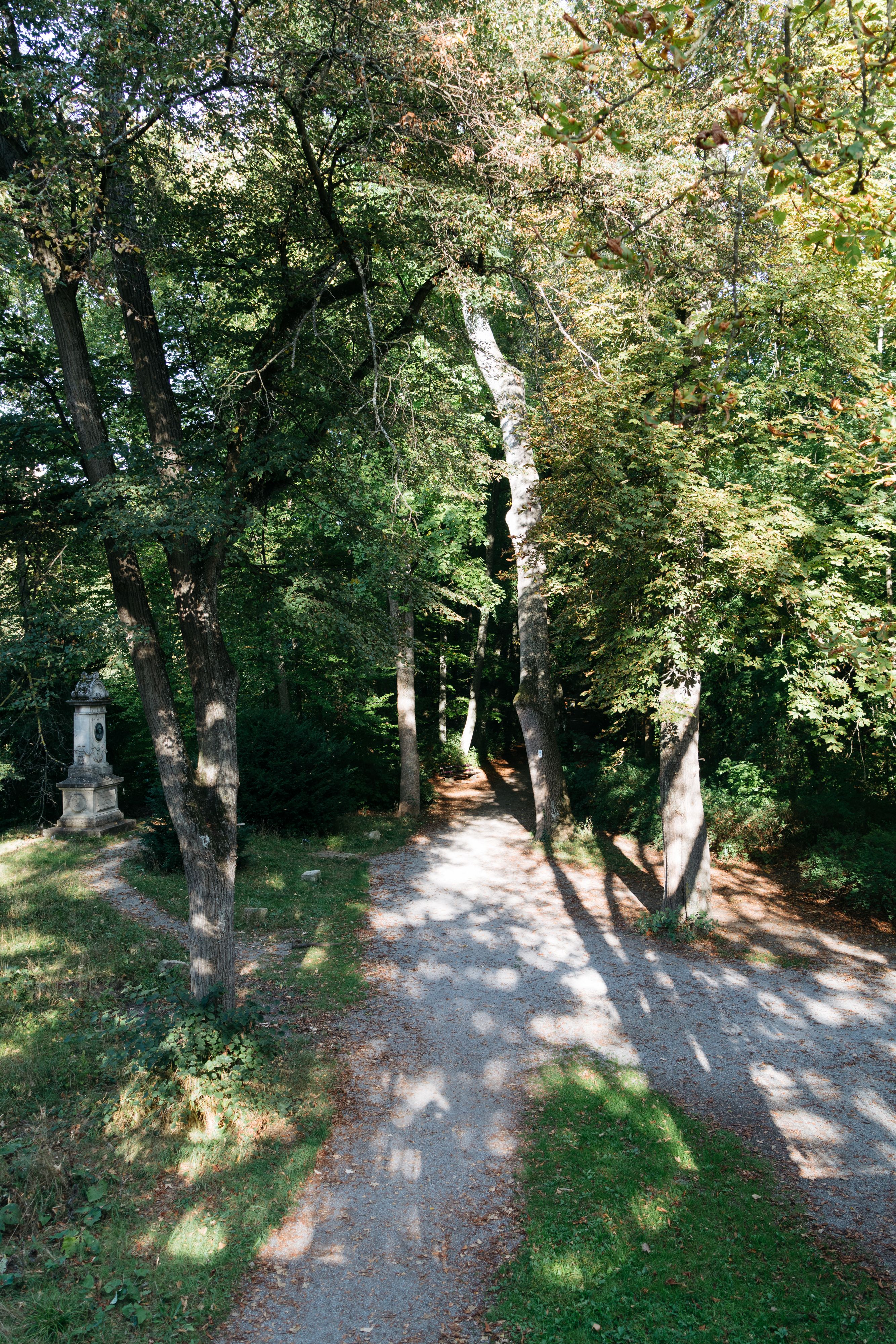 Monument by the Path in the Forest · Free Stock Photo