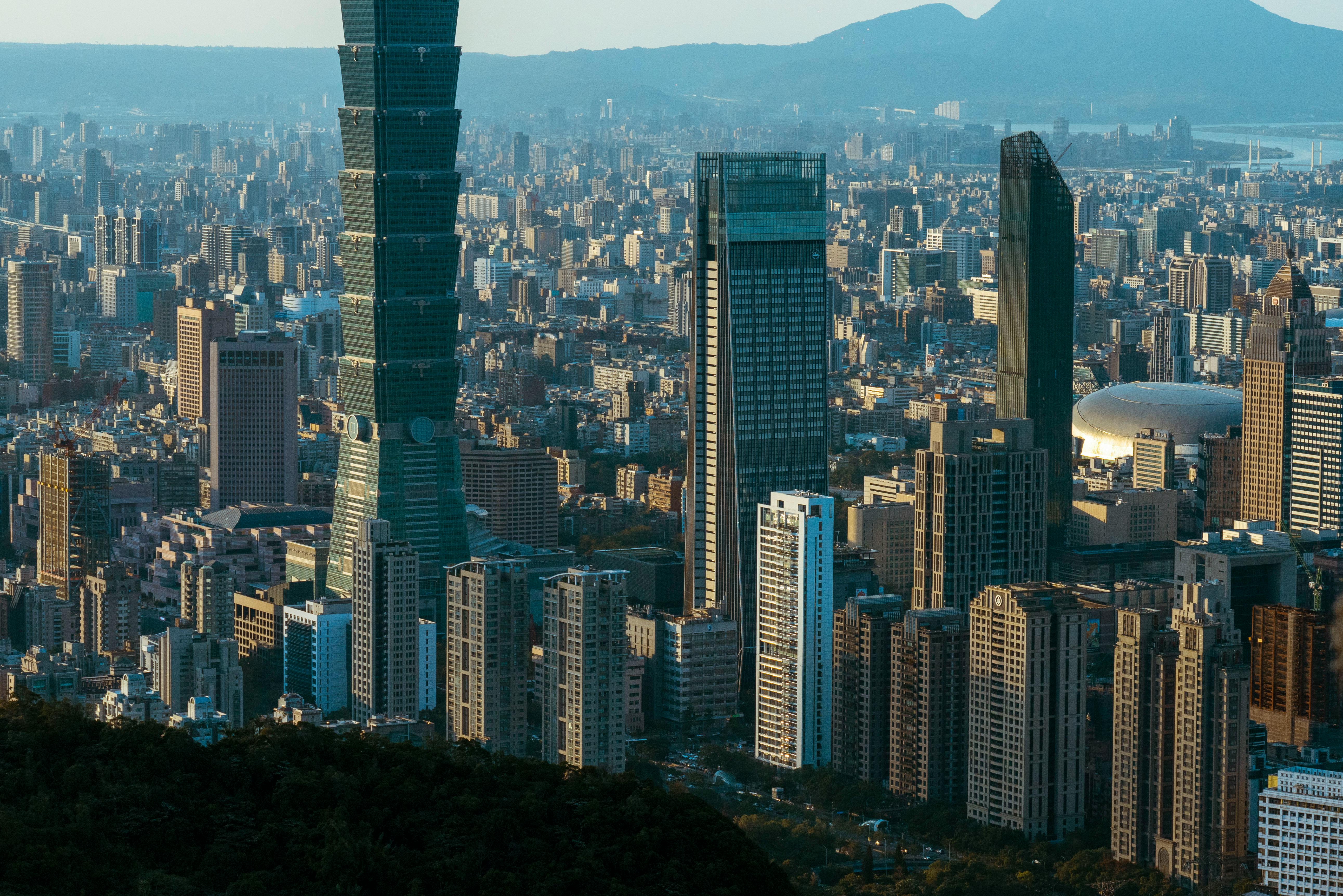Skyscrapers in Skyline of Taipei, Taiwan · Free Stock Photo