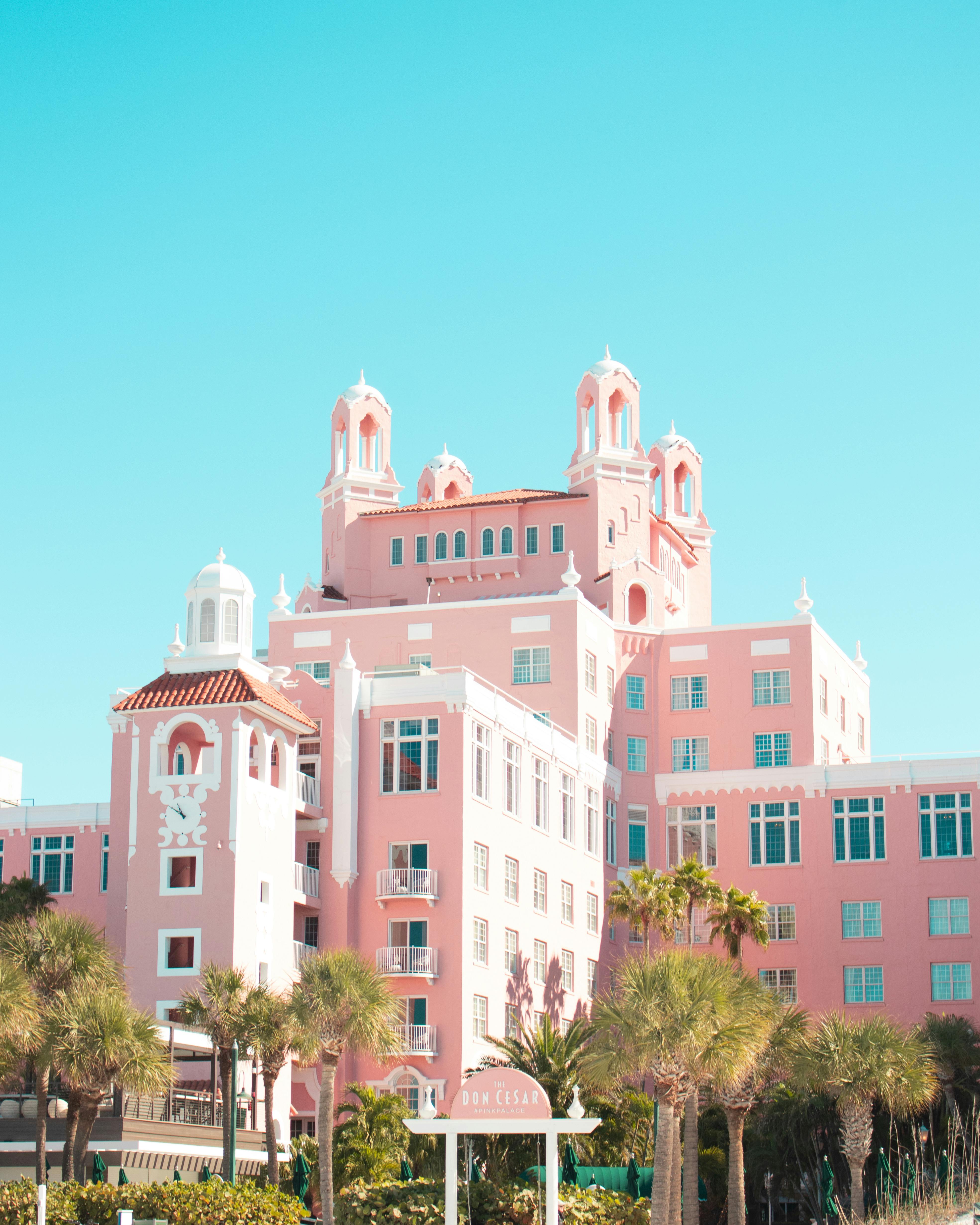 The Don CeSar Pink Hotel in St. Pete Beach, Florida, USA · Free Stock Photo