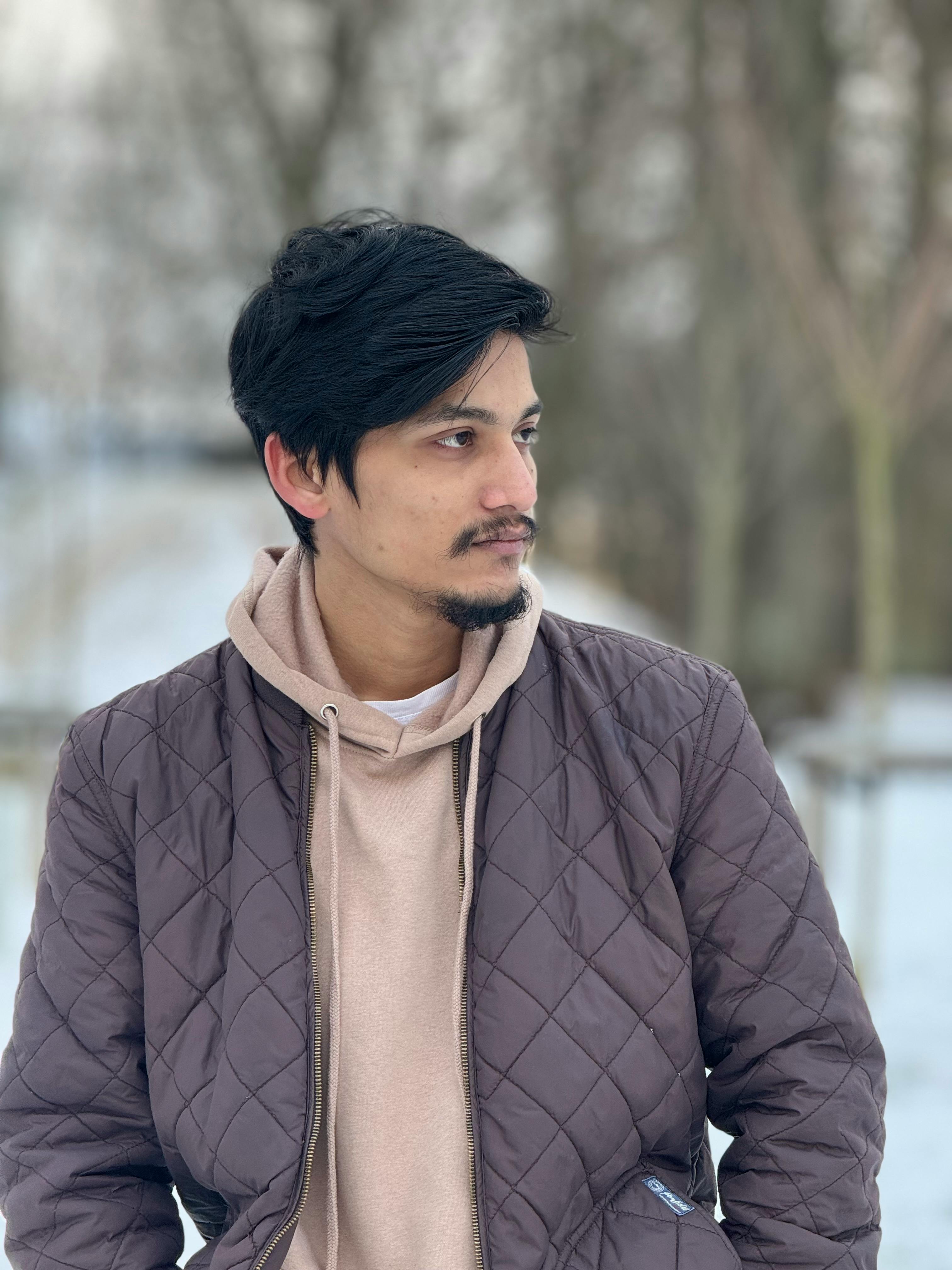 Man in Jacket and Hoodie in Winter · Free Stock Photo