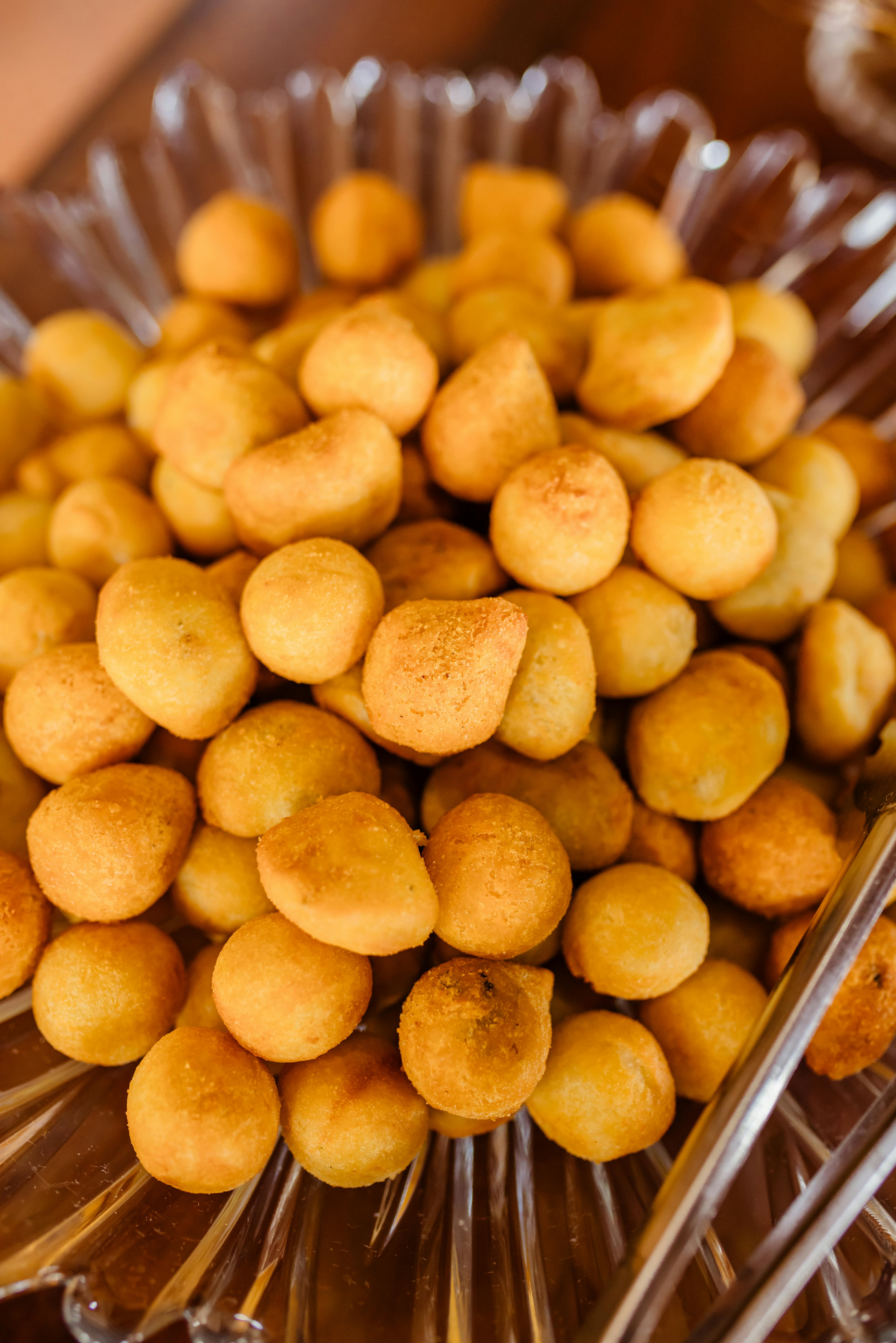 Pea Puffs in a Glass Bowl · Free Stock Photo