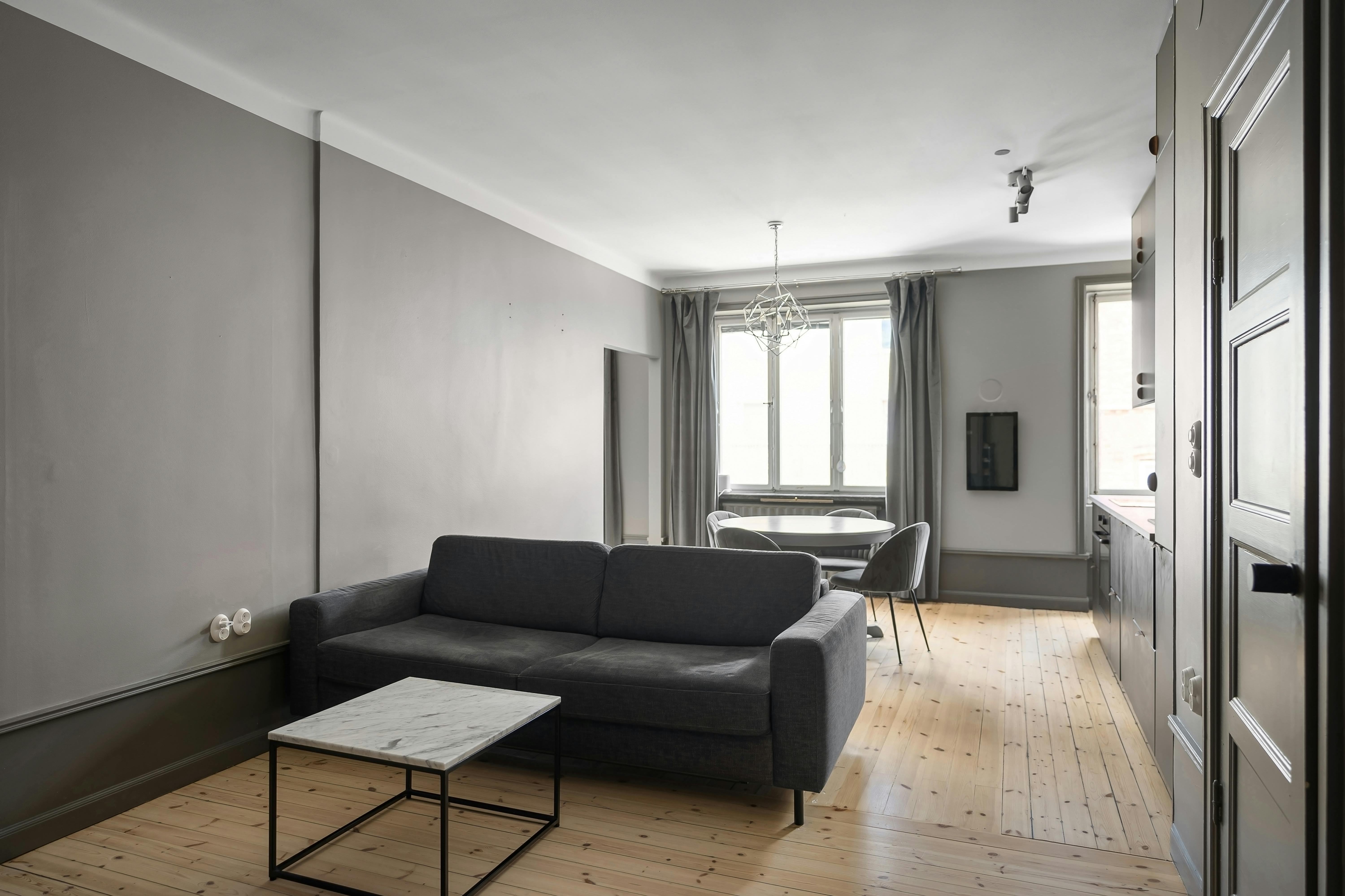 Sofa in an Aerial Living Room · Free Stock Photo