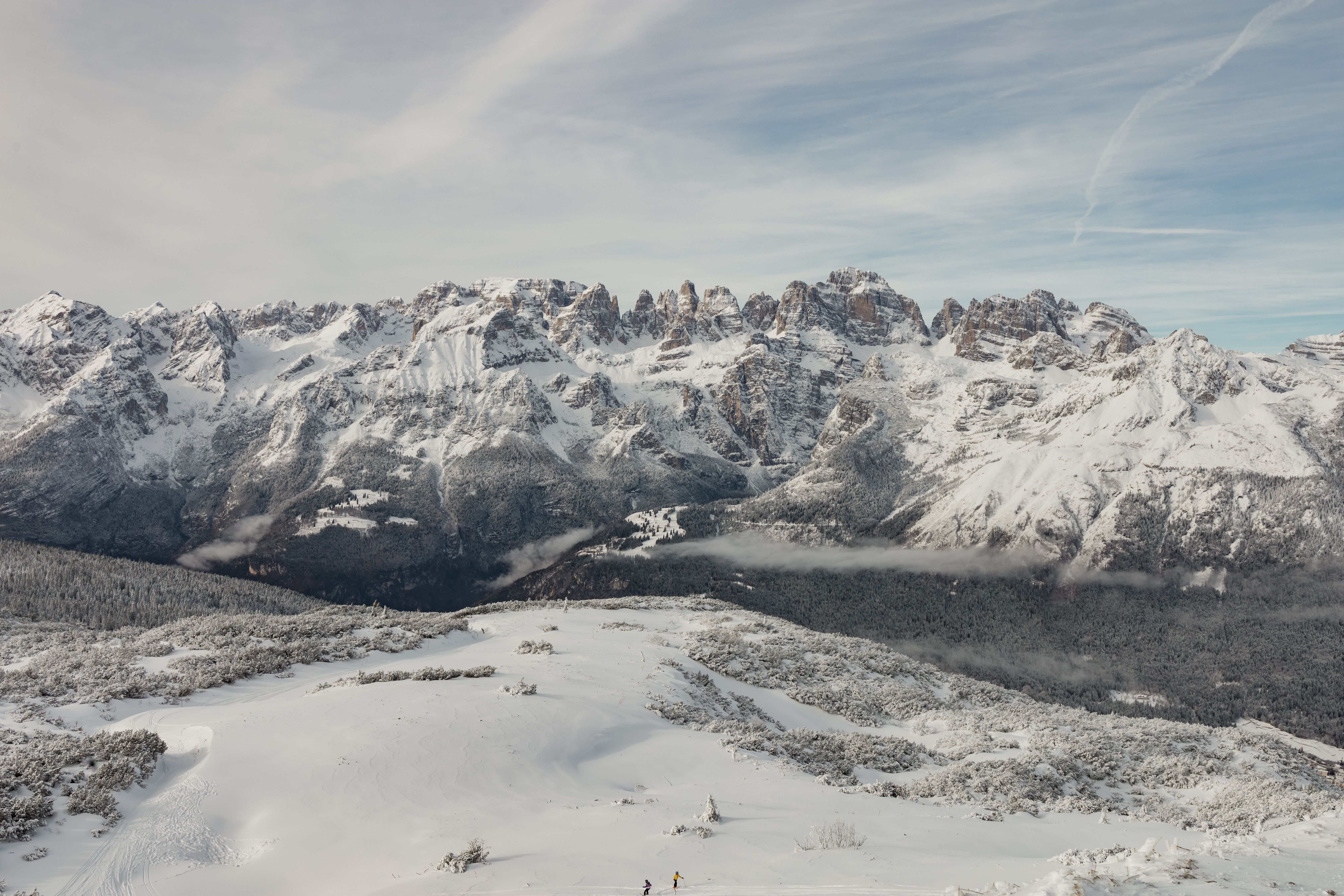 Mountain Valley Covered with Snow · Free Stock Photo