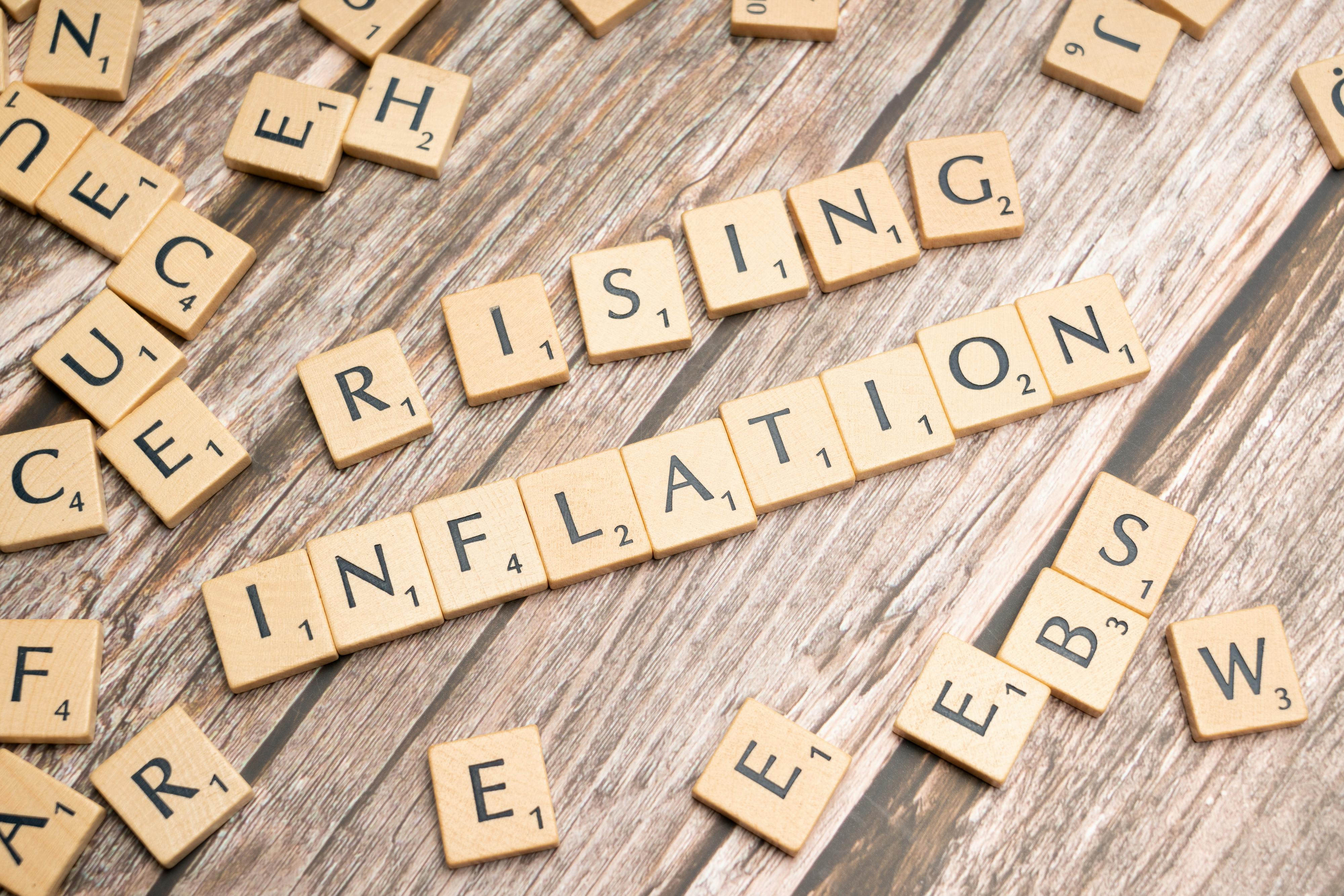 The word inflation written on wooden blocks · Free Stock Photo