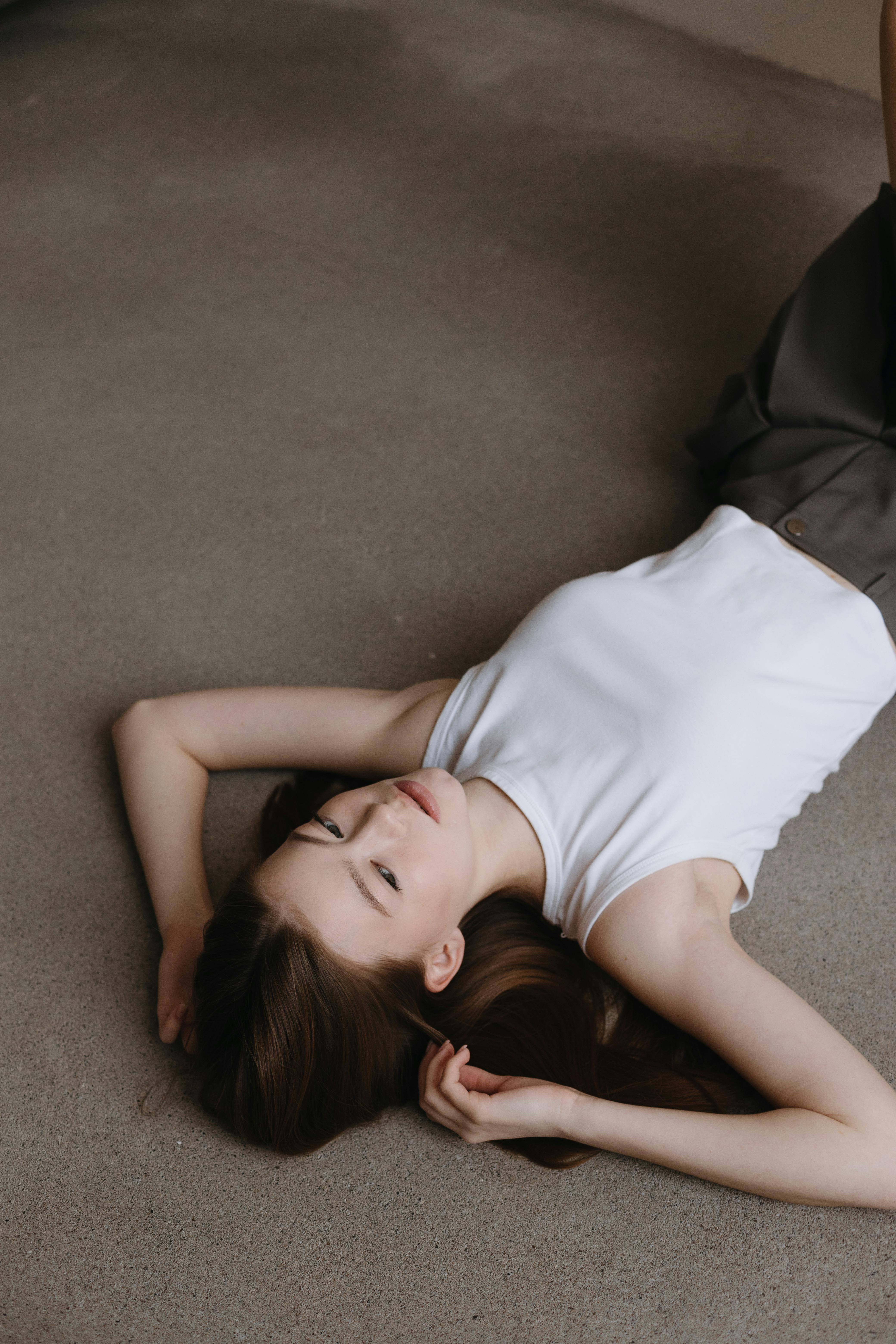 Woman Lying Upside Down · Free Stock Photo Woman Lying Upside Down · Free Stock Photo