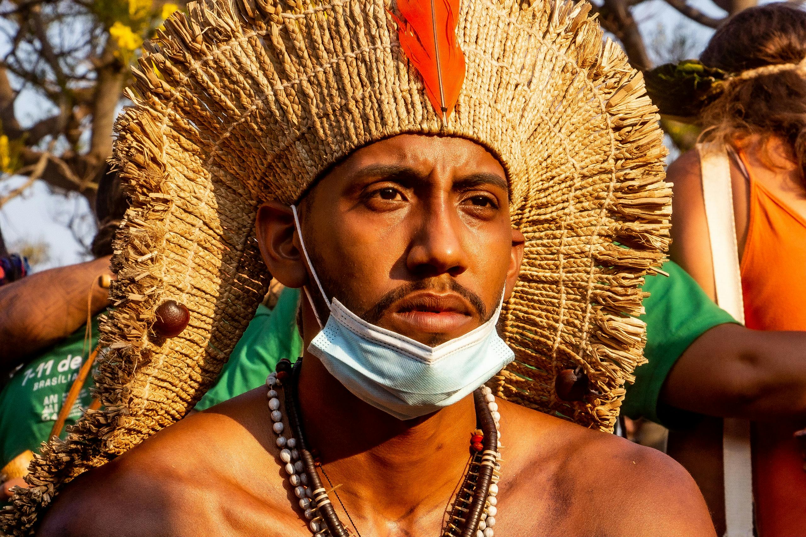 Portrait of Man in Traditional Plume · Free Stock Photo